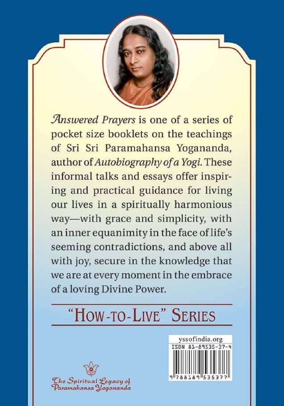 Answered Prayers by Yogananda Paramahamsa | Goodreads