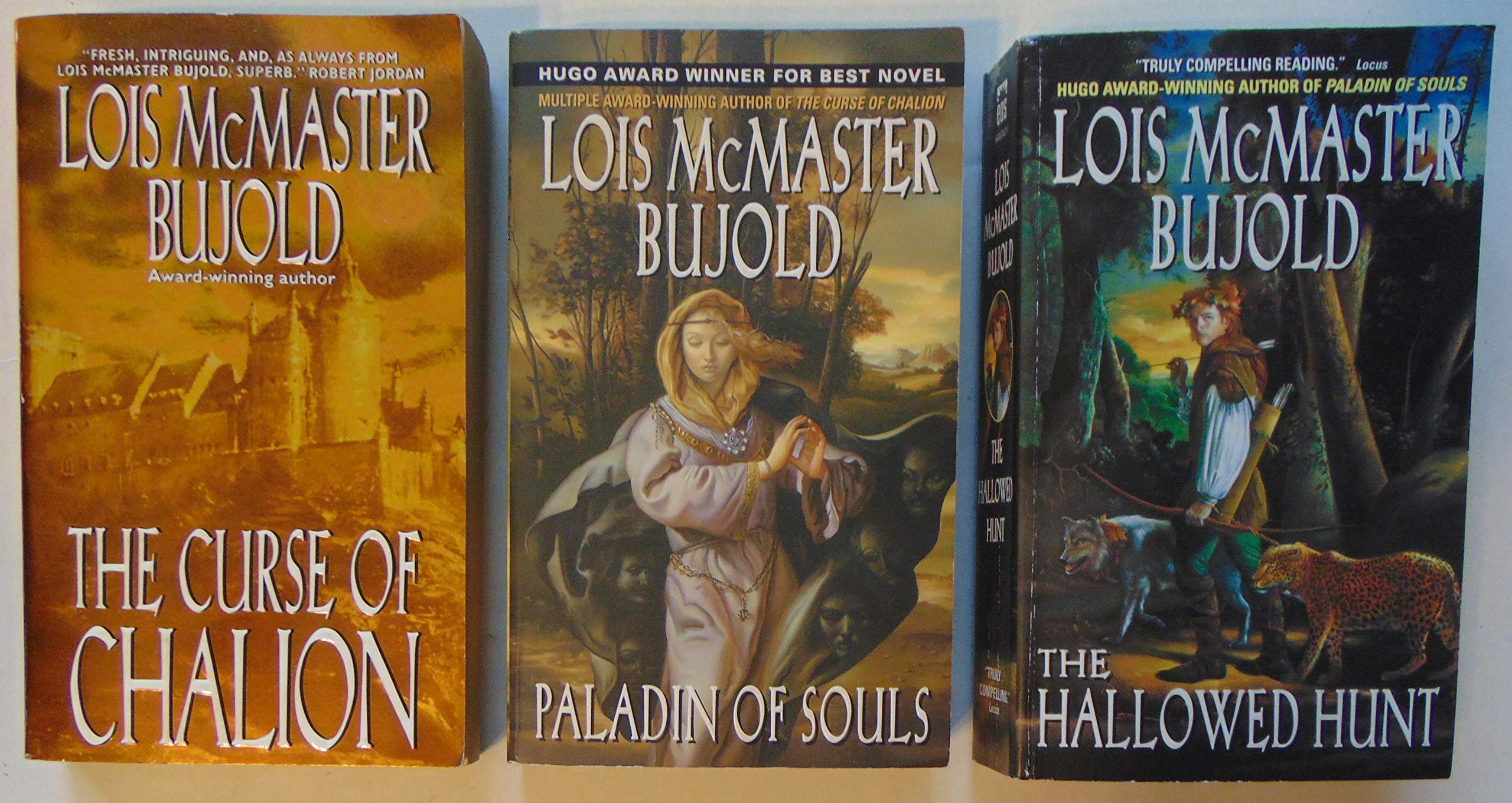 Chalion Series of Three Novels - Curse of Chalion, Paladin of Souls, The Hallowed Hunt by Lois ...