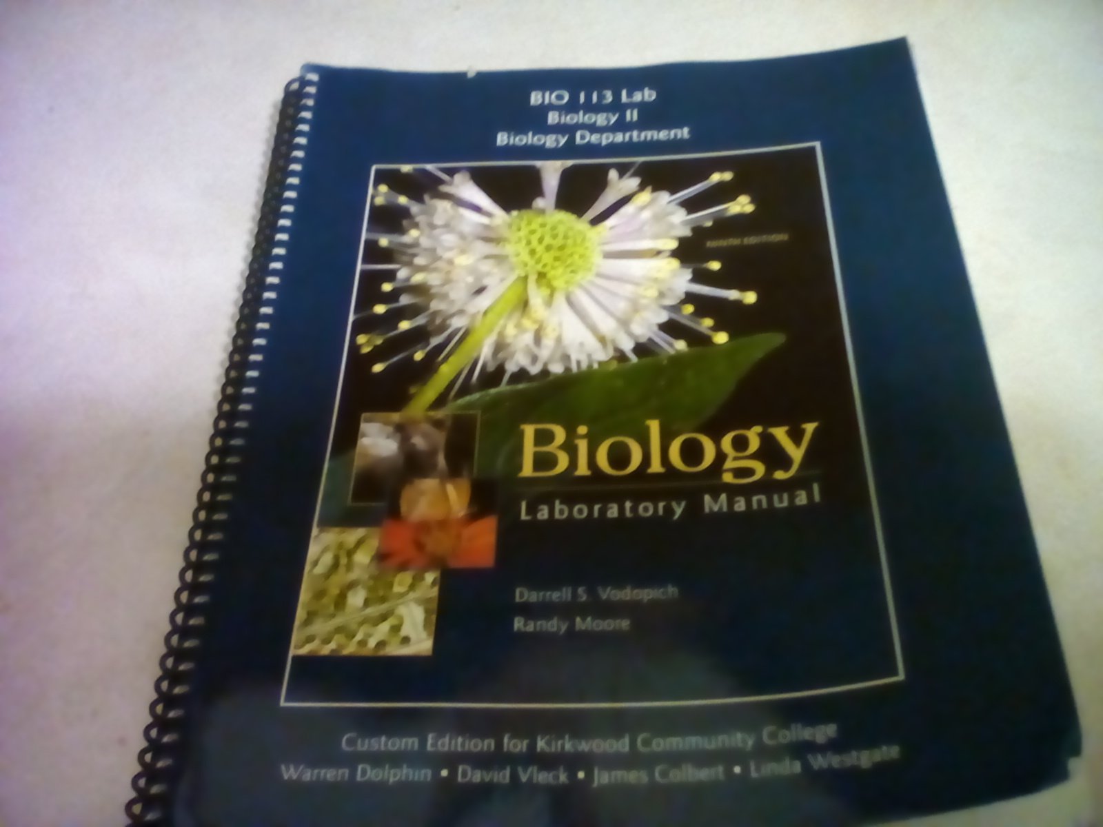 Biology Laboratory Manual (Bio 113 Lab) Custom Edition College by ...
