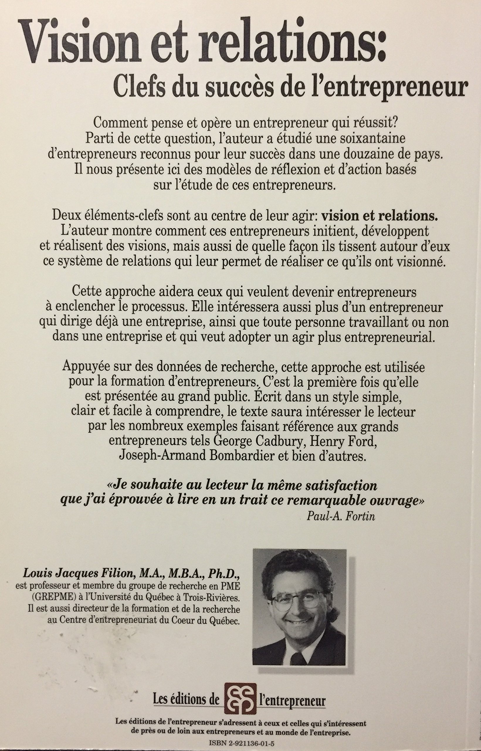 Visions Et Relations by Louis Jacques Filion | Goodreads