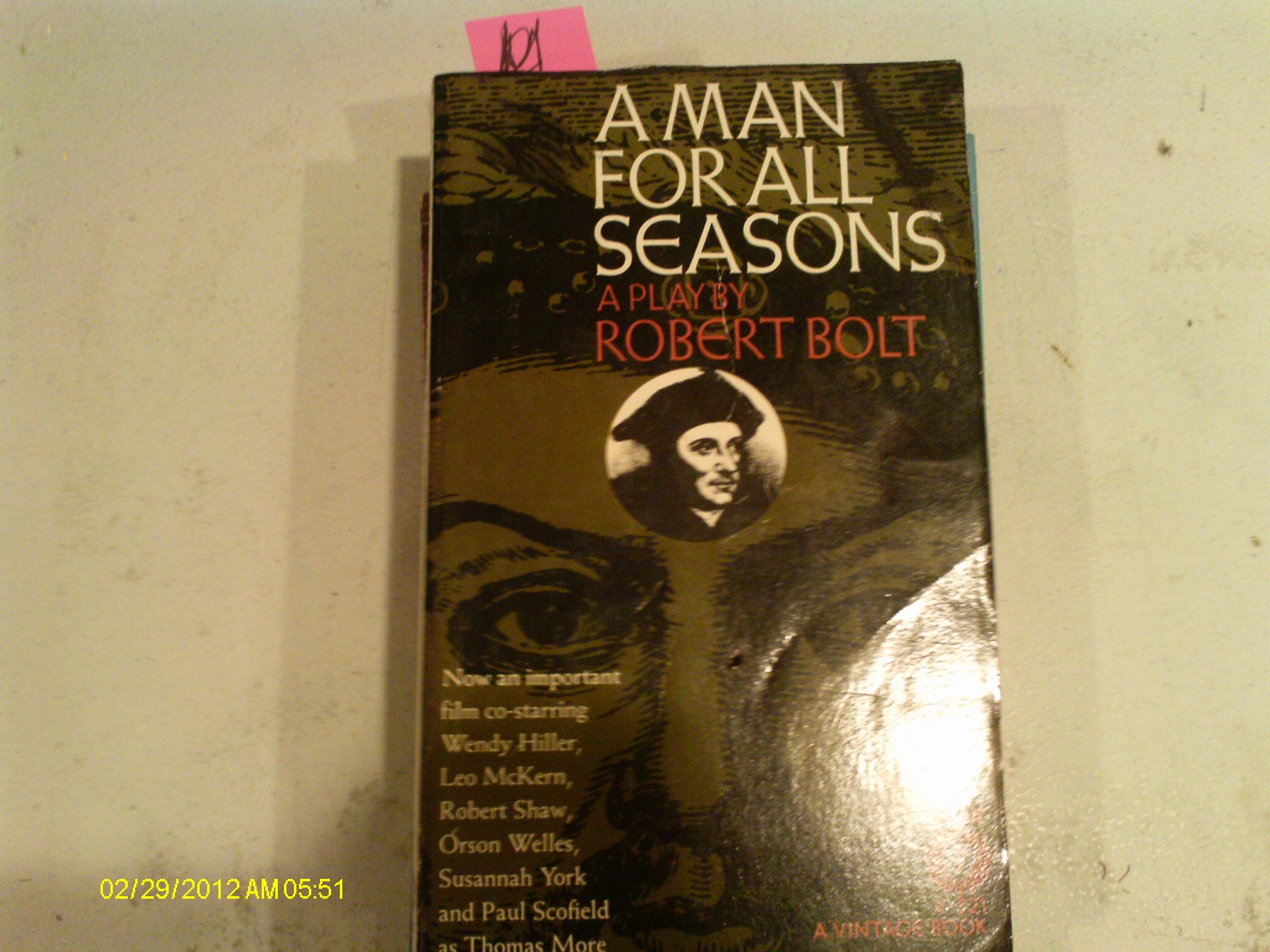 A Man for All Season (A Vintage Book) by Robert Bolt | Goodreads
