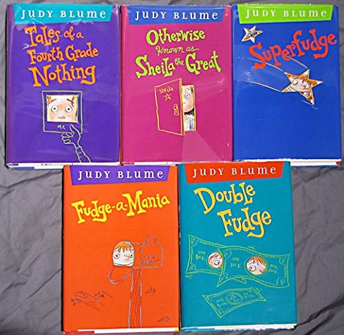 SET OF 4 JUDY BLUME FUDGE BOOKS: 1] Tales of a Fourth Grade Nothing 2] Otherwise Known as Sheila ...