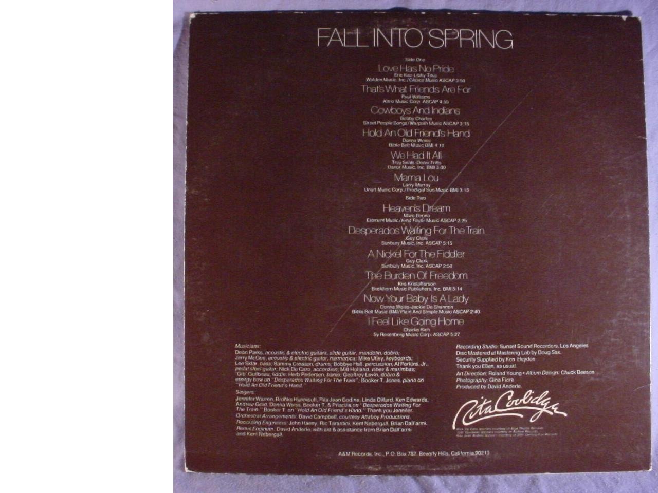 Fall Into Spring by Rita Coolidge | Goodreads