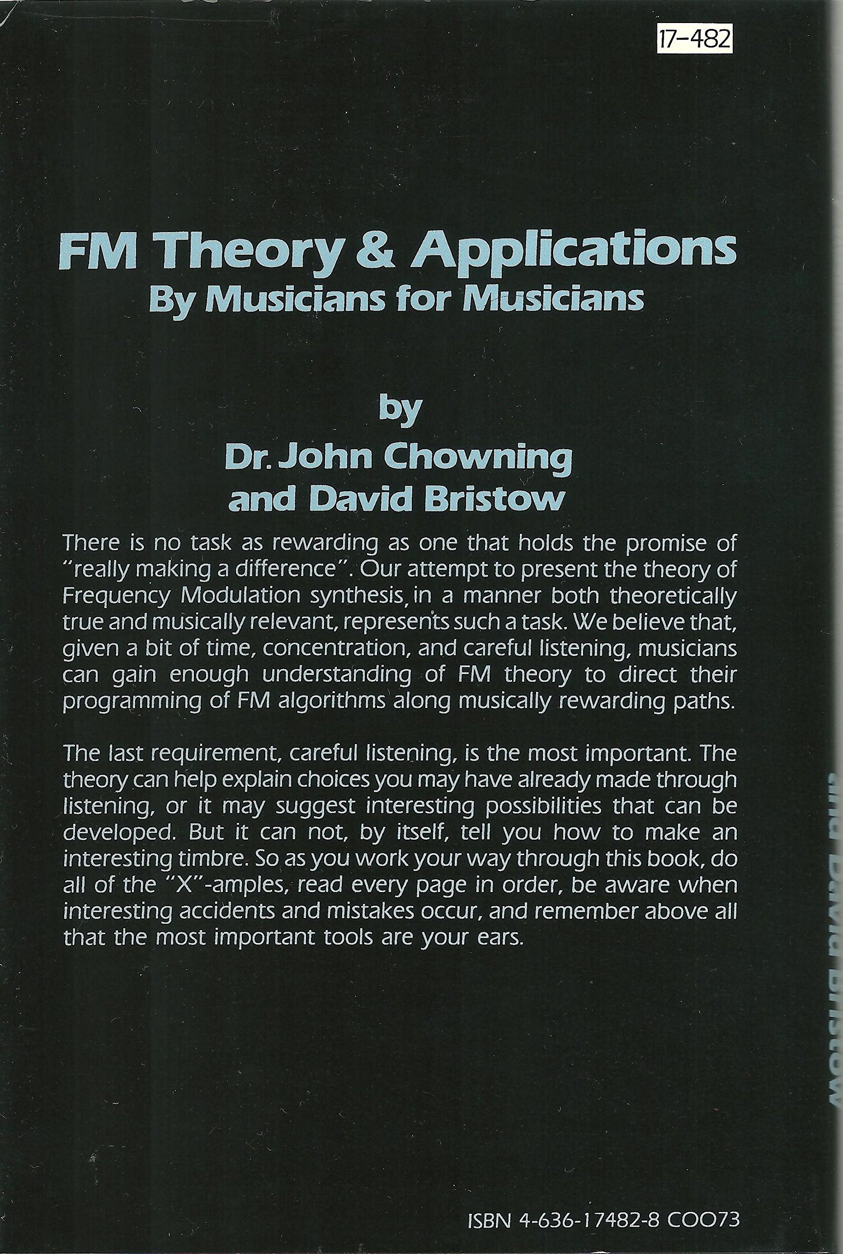 Fm Theory and Applications: By Musicians for Musicians by John Chowning ...