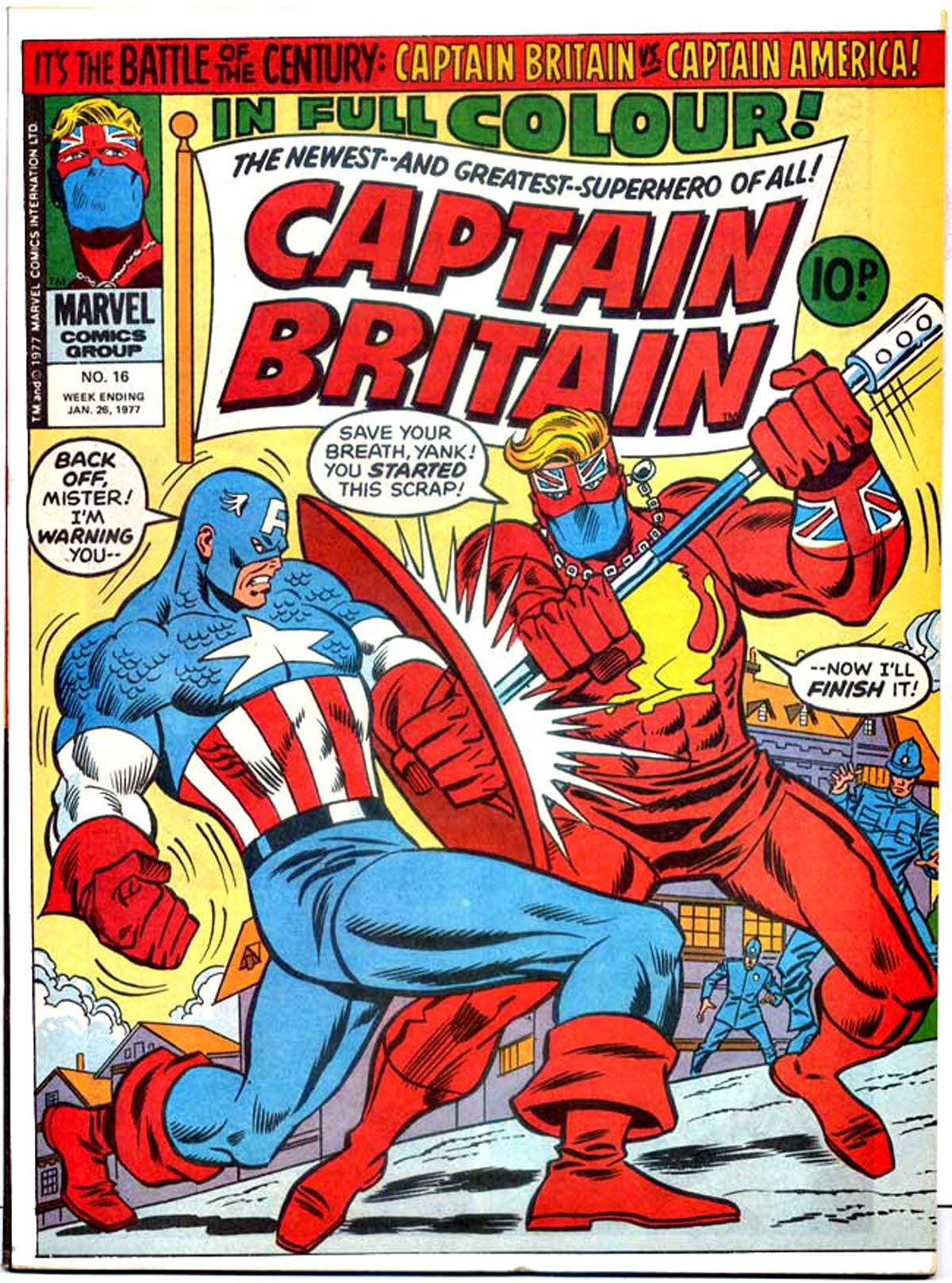 Captain Britain #16 - Marvel Comics UK 1977 - Captain America by Chris ...