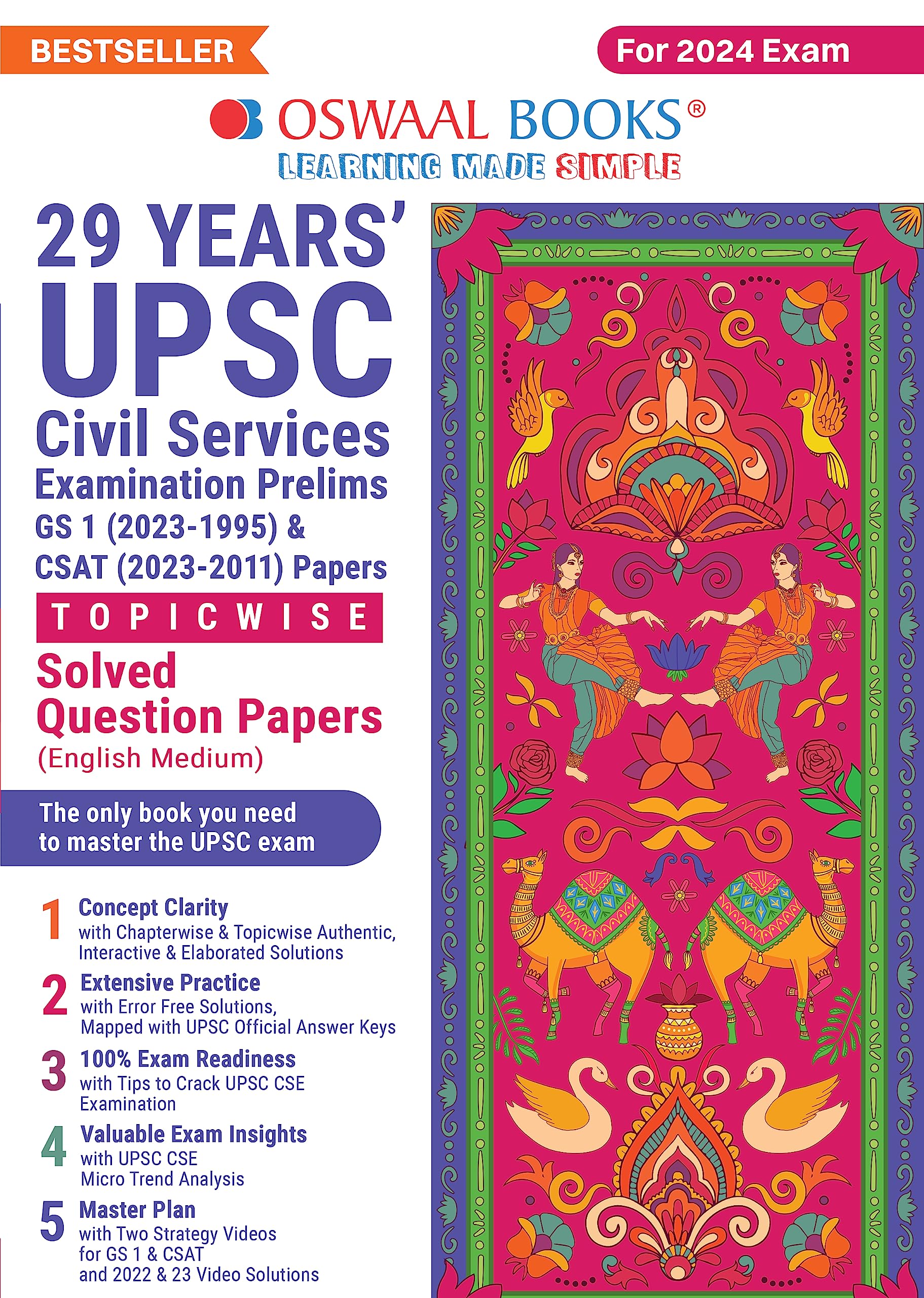 Oswaal 29 Years' UPSC Civil Services Examination Prelims | GS 1 (2023 ...
