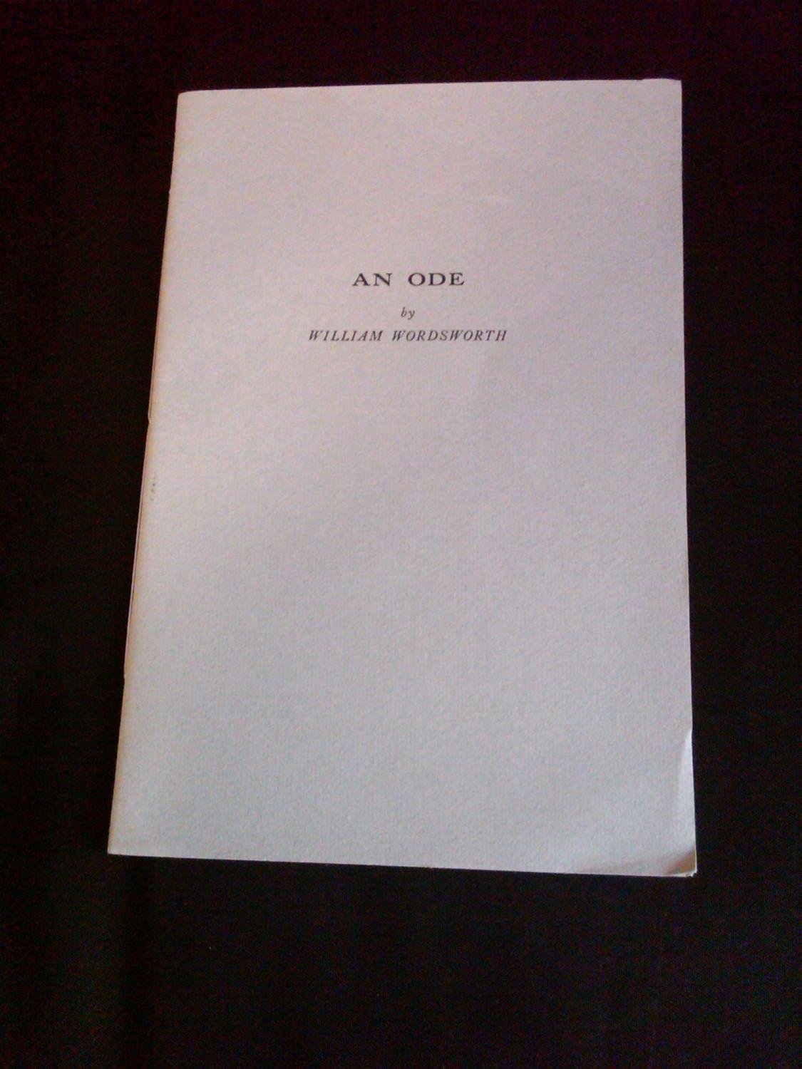 An Ode :Intimations of Immortality from Recollections of Early ...