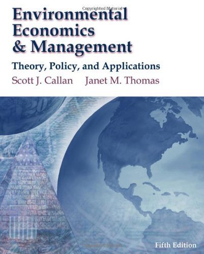 Environmental Economics and Management: Theory, Policy and Applications ...
