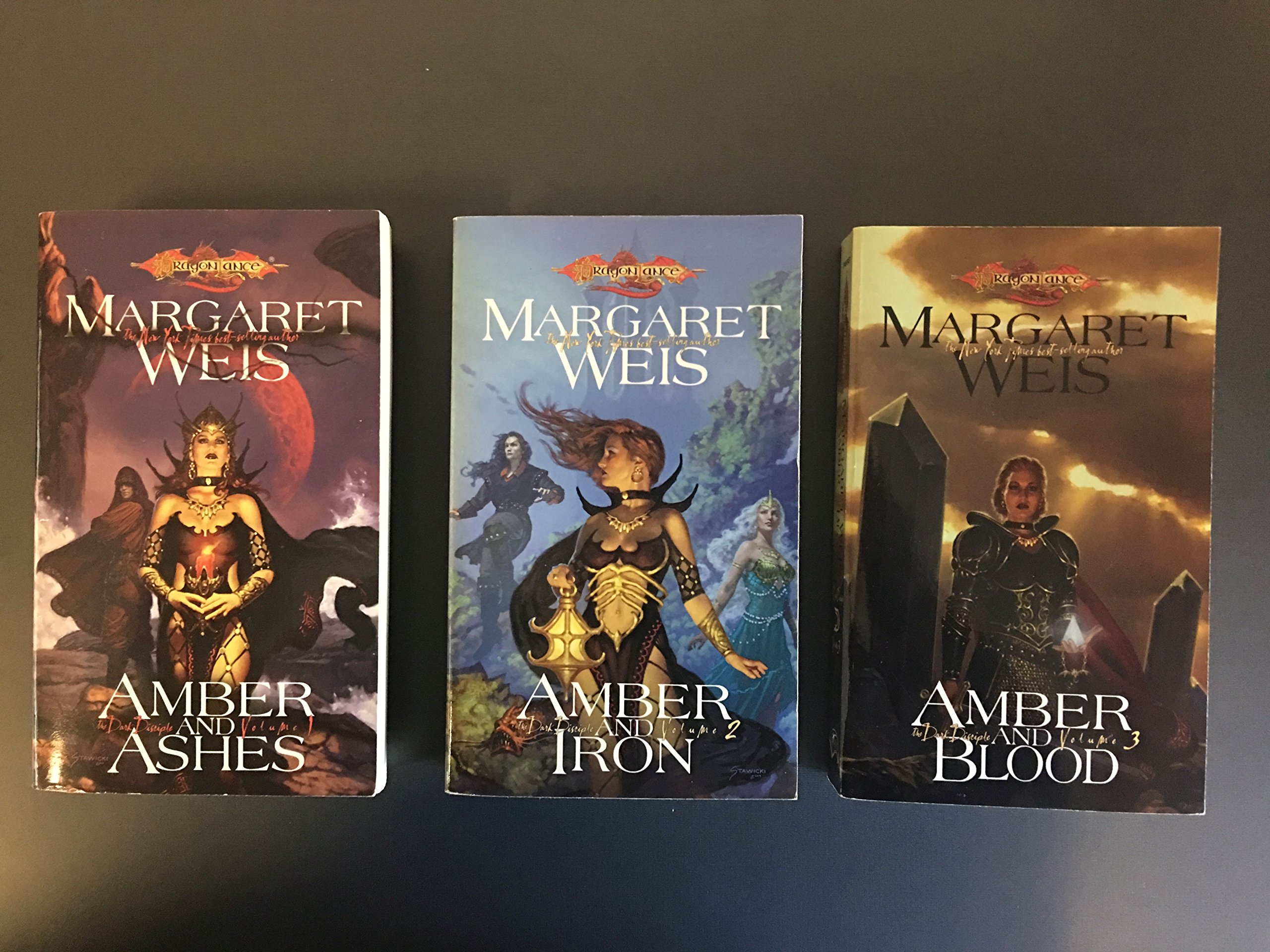 The Dark Disciple Series (Dragonlance) (v. 1) Amber and Ashes,(v.2)Amber and Iron (v.3) Amber ...