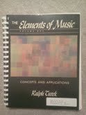 The Elements of Music: Concepts and Applications, Vol. 1 by Ralph Turek ...