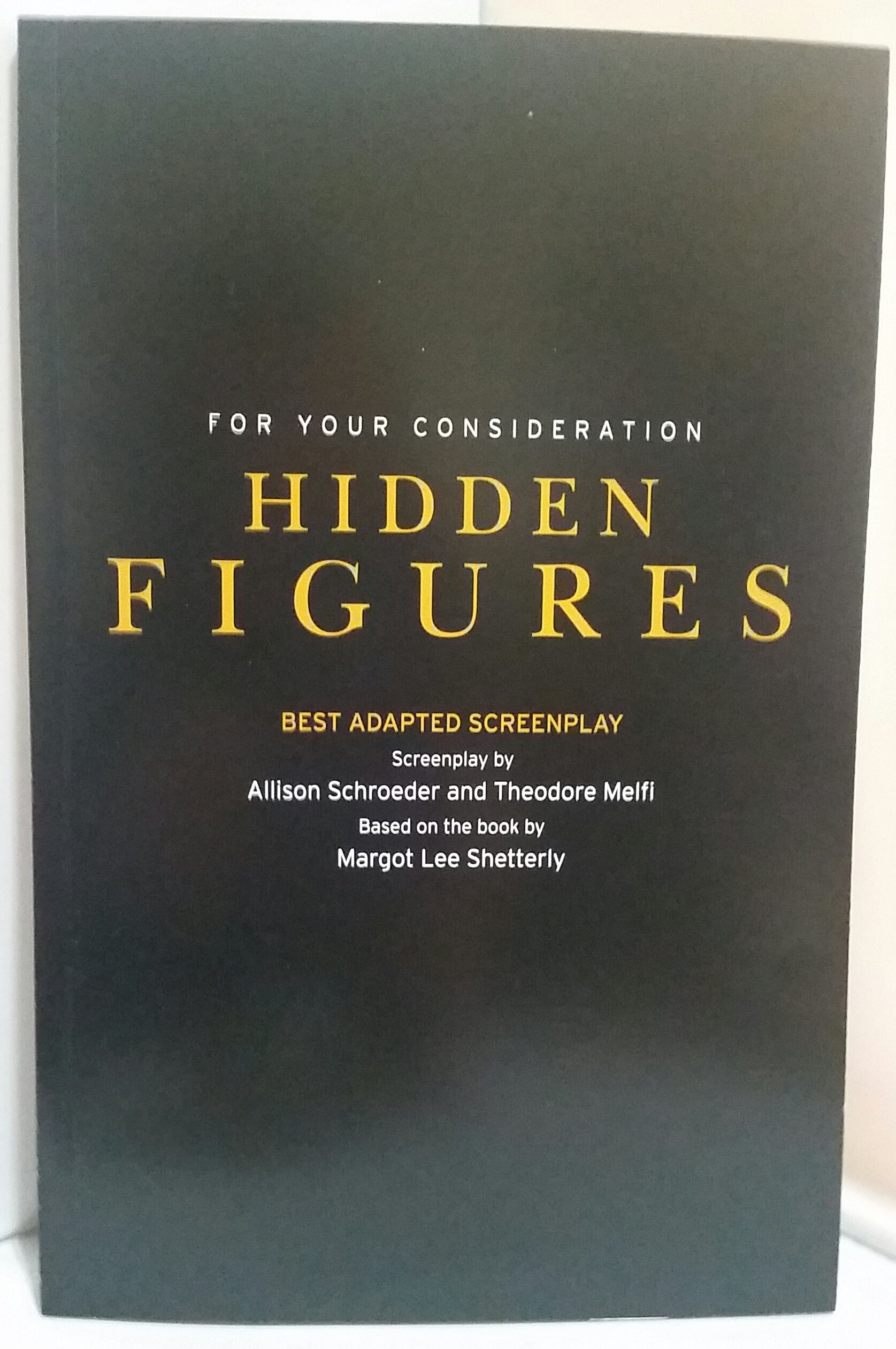 Hidden Figures shooting screenplay script FYC for your consideration by ...