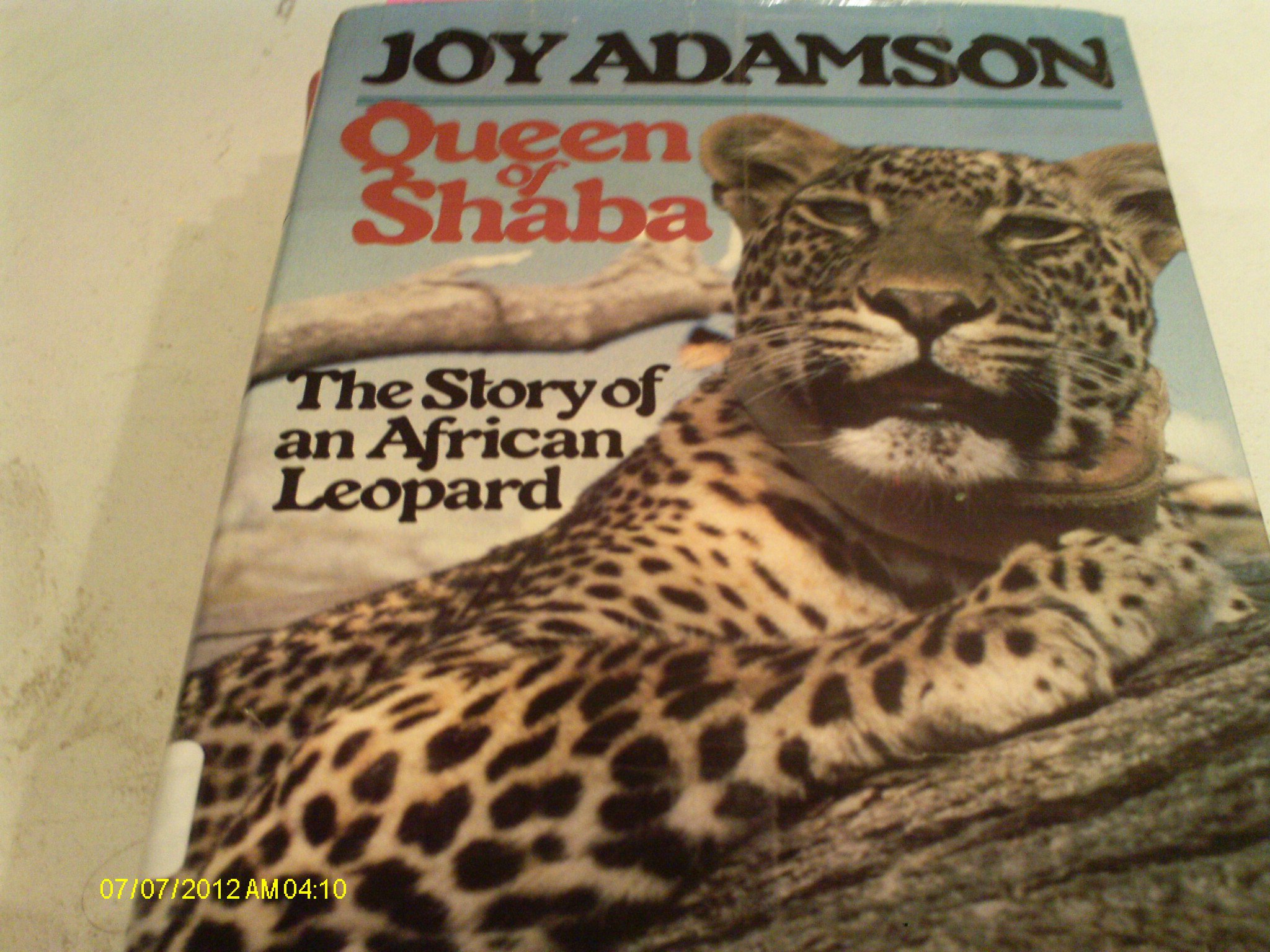 Queen of Sheba The Story of an Africa Leopard by Joy Adamson | Goodreads