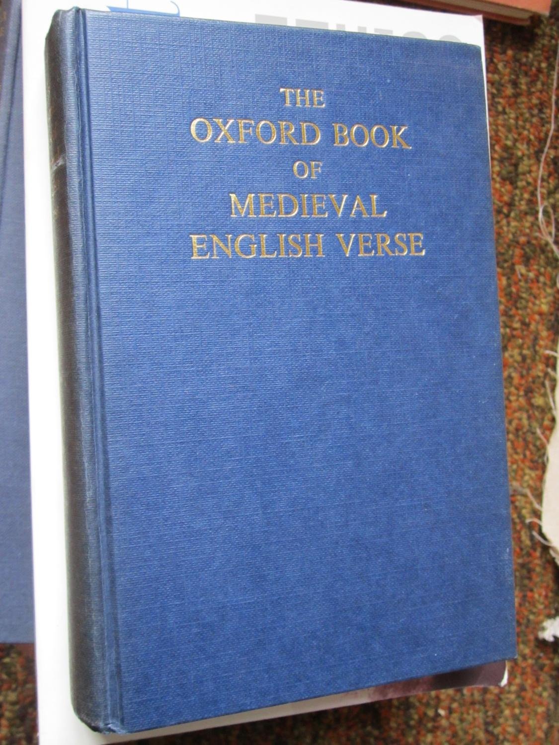 The Oxford Book of Medieval English Verse (Import) by Kenneth Sisam ...