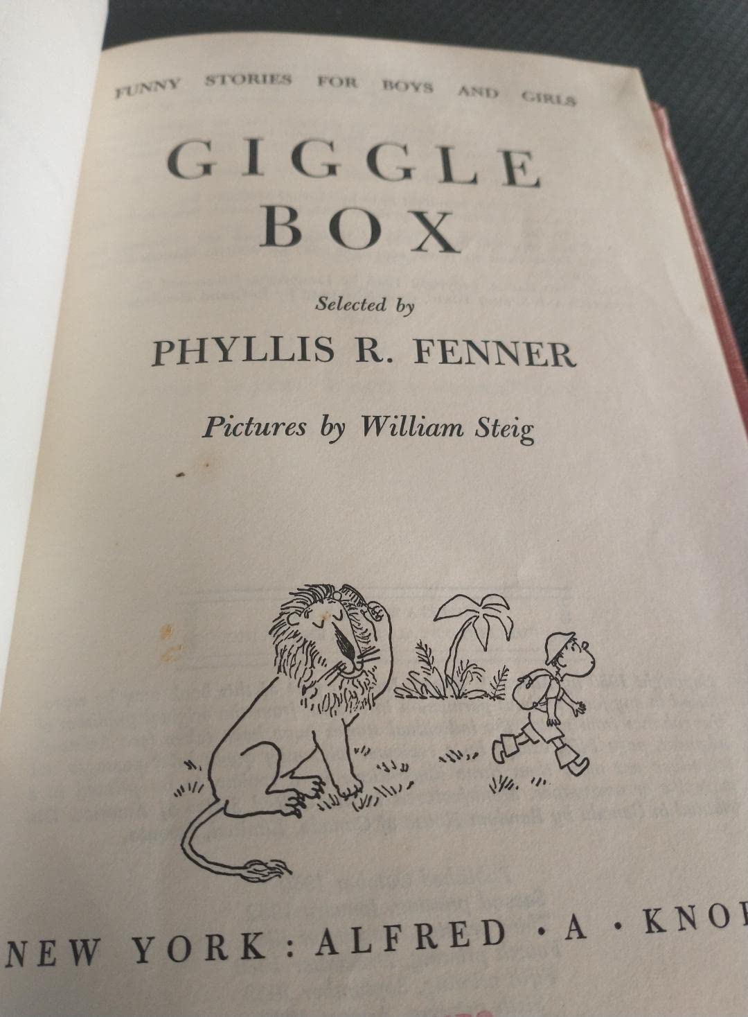 Giggle Box Funny Stories for Boys and Girls by Phyllis R. Fenner ...