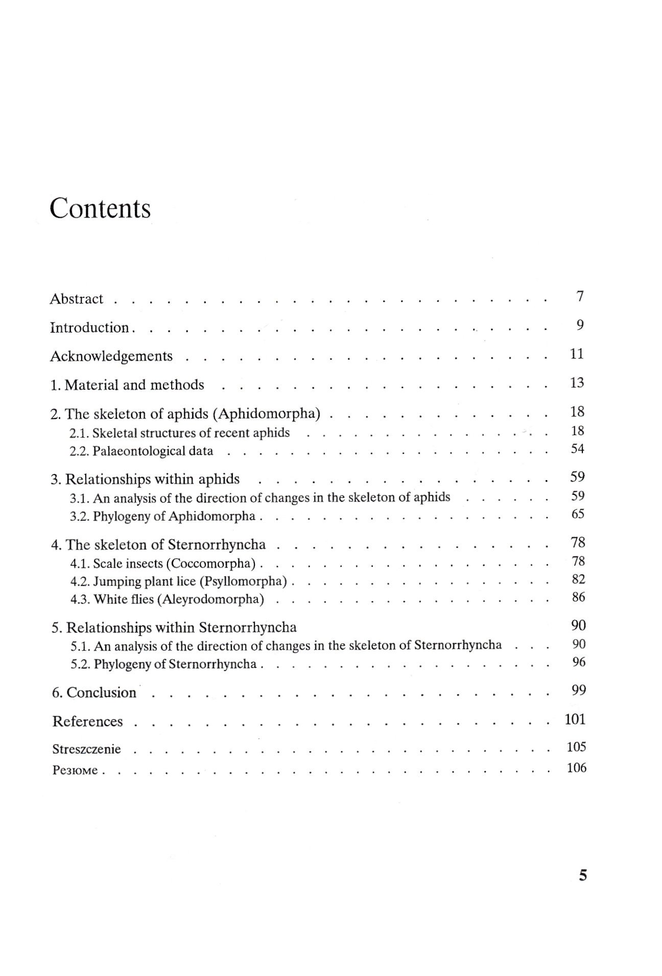 Relationships within Aphidomorpha on the Basis of Thorax Morphology by ...