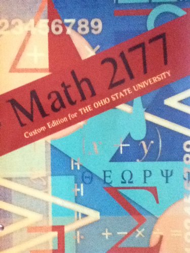 Math 2177 Custom Edition for The Ohio State University by unknown ...