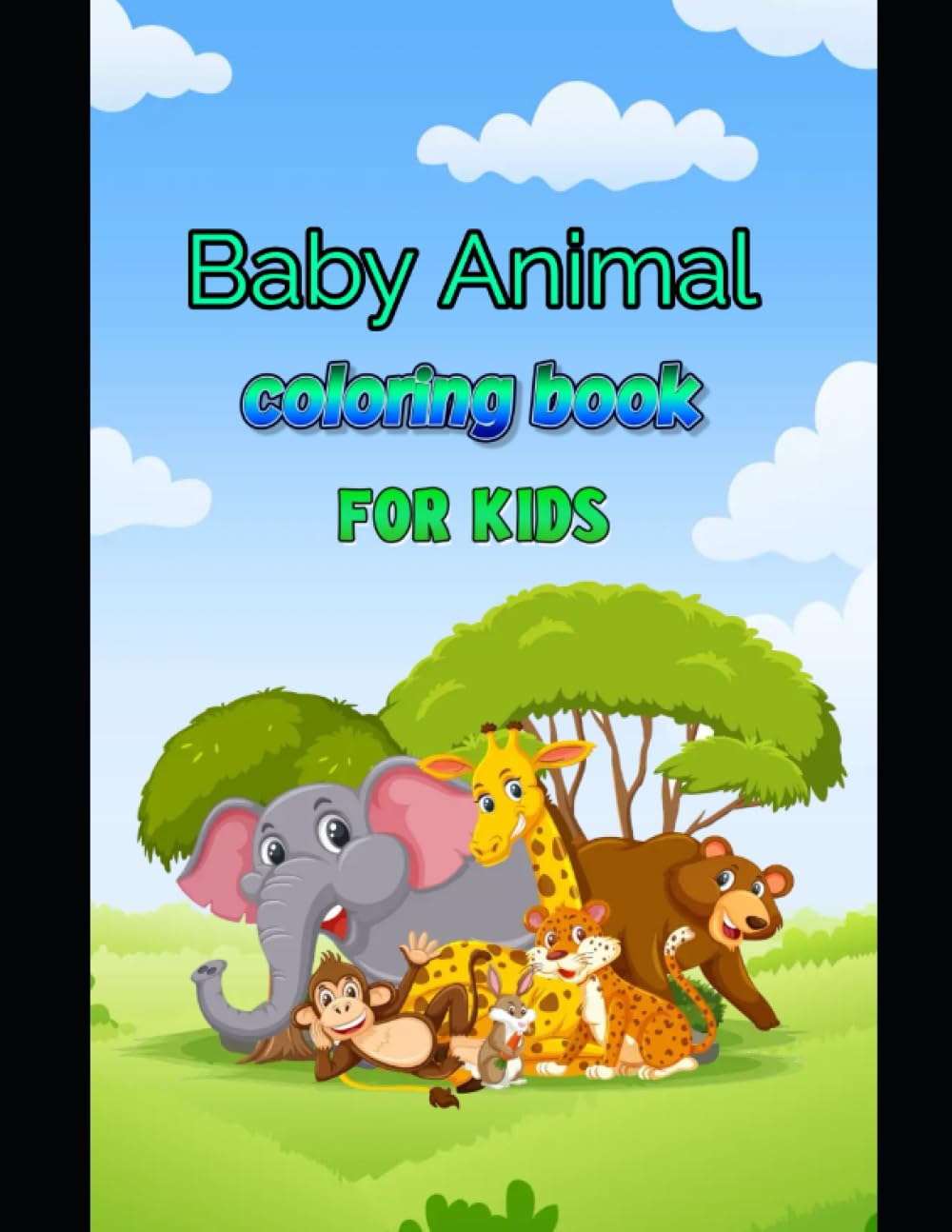 Baby Animal Coloring Book For Kids & Toddlers: 50+ Cute Baby Animal ...
