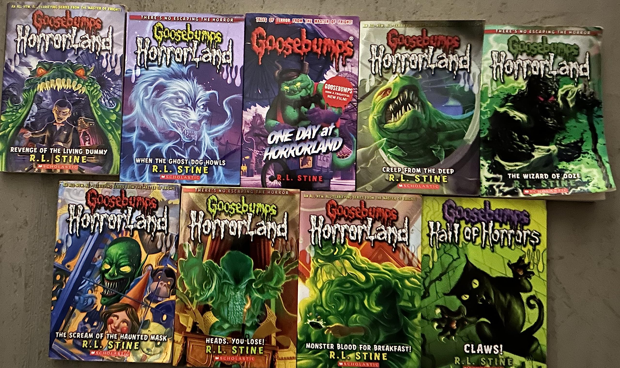 Goosebumps Horror Land Series Set 9 Books by R.L. Stine by R.L. Stine ...
