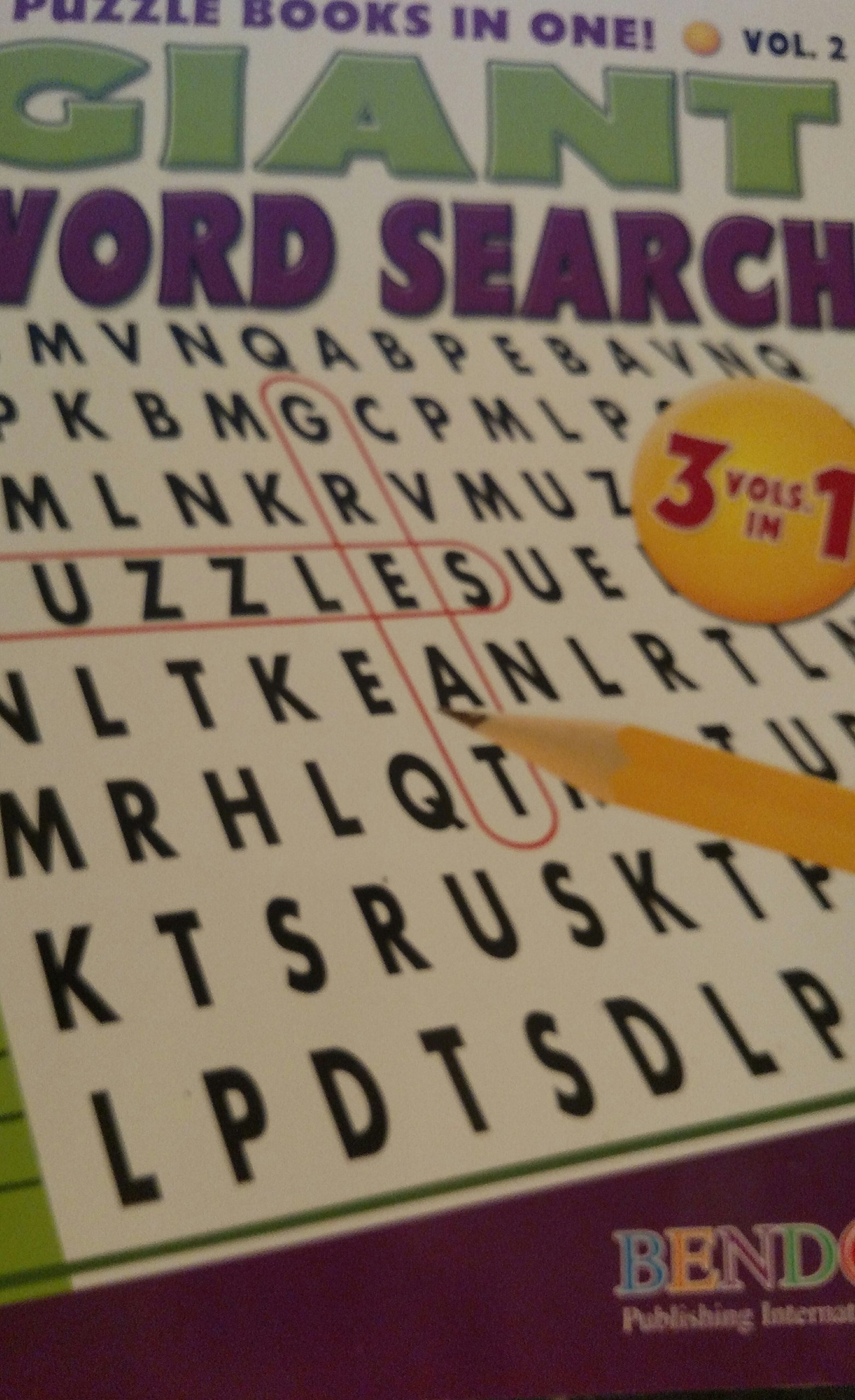 Giant Word Search (3 Puzles Book Volumes in One) Volume 2 by unknown ...