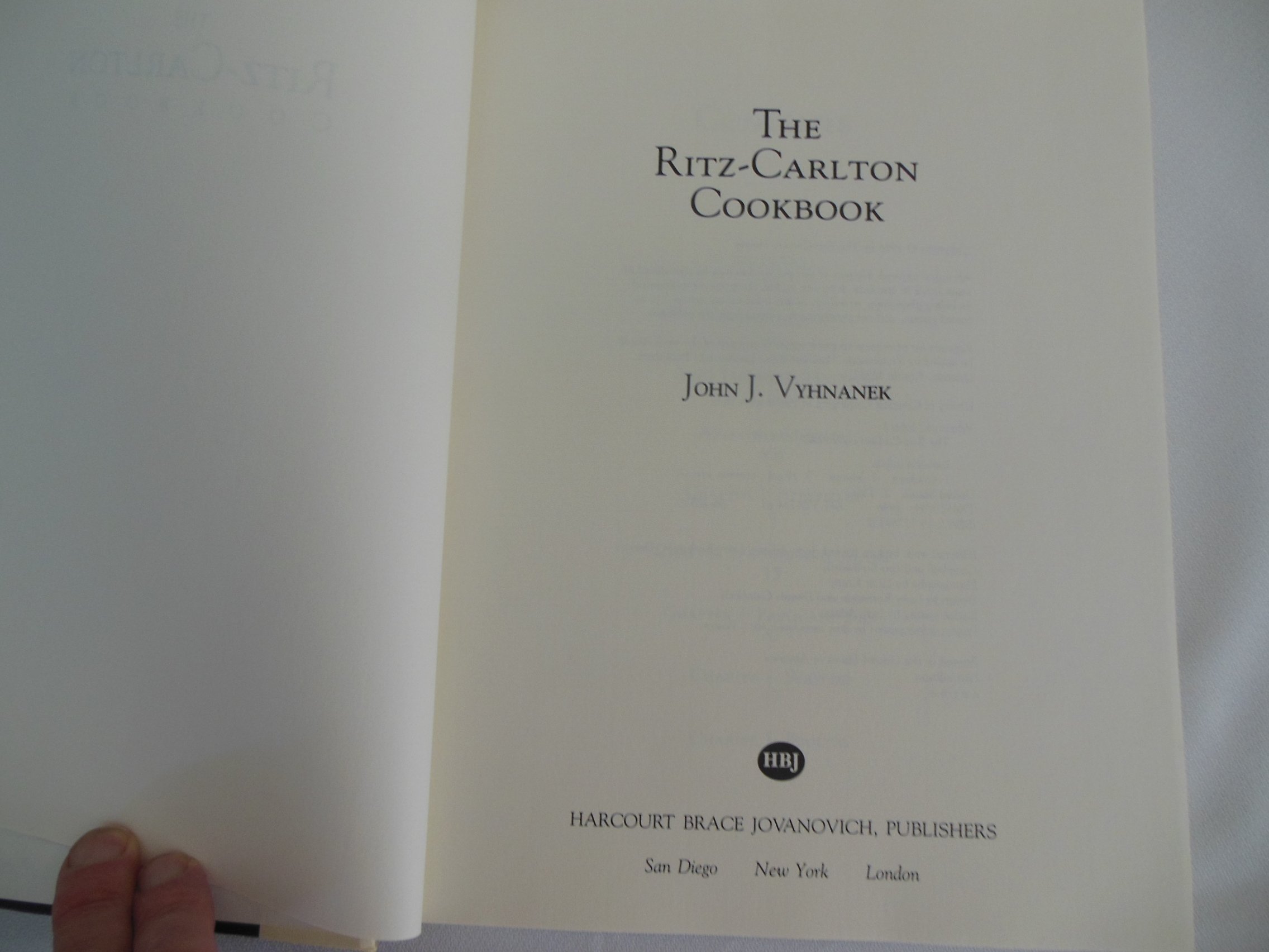 The Ritz-Carlton cookbook by John J. Vyhnanek | Goodreads