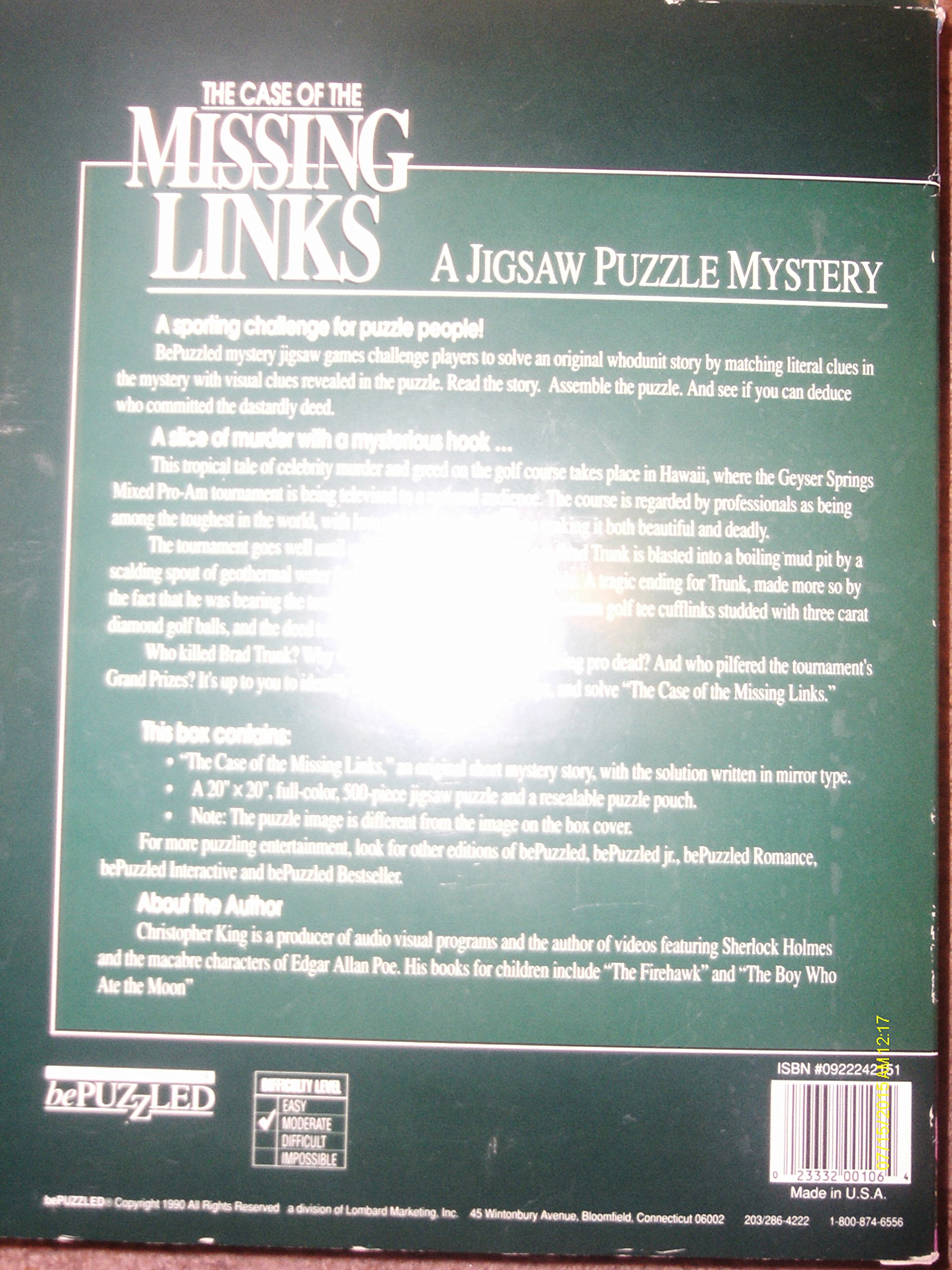 The Case of the Missing Links (Bepuzzled) by Christopher King | Goodreads