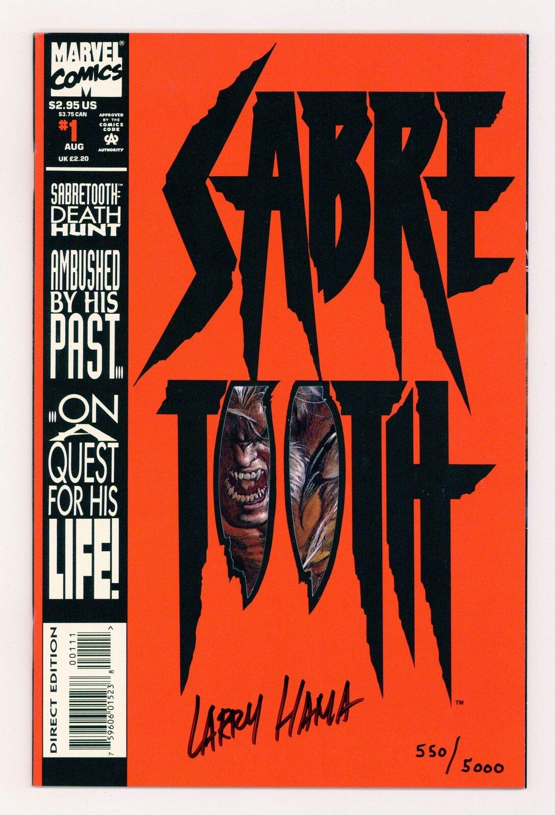 Sabre Tooth #1 Comic - Signed By Larry Hama by Larry Hama | Goodreads