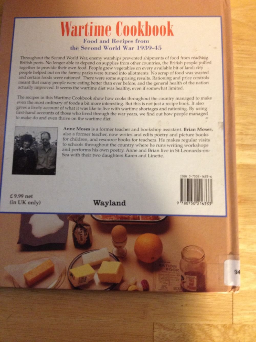 Wartime Cookbook (Second World War) by Brian Moses | Goodreads