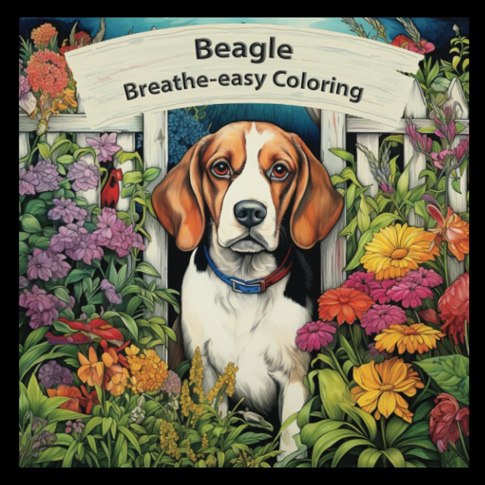 Beagle Breathe-easy Coloring :: Book for Beagle Owners, Dog Lovers ...