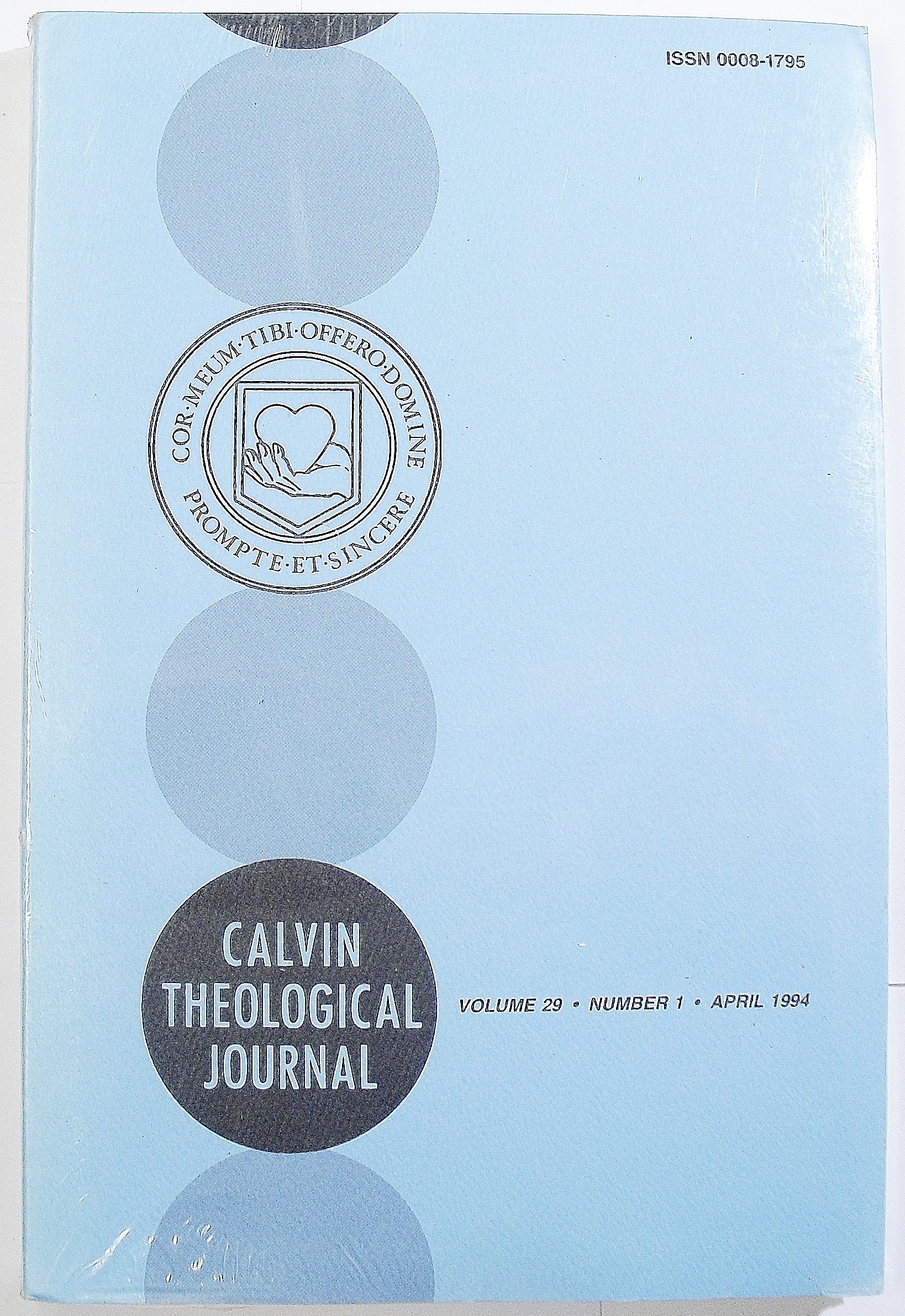 Calvin Theological Journal by John (editor) Bolt | Goodreads