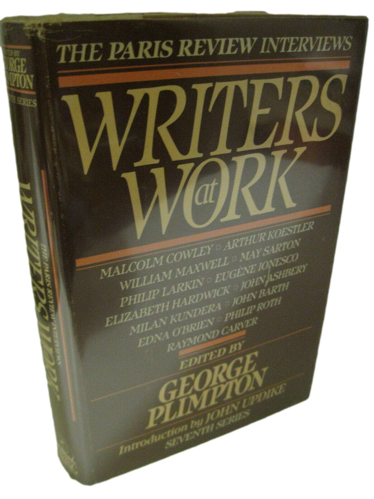 Rare WRITERS AT WORK Seventh Series 1st Edition/1st Print 1986 Paris ...