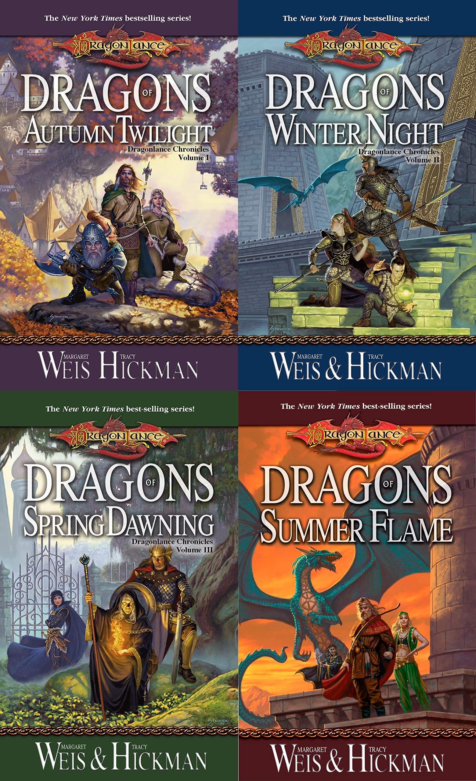 Dragonlance Chronicles series 4 books collection set by Margaret Weis | Goodreads