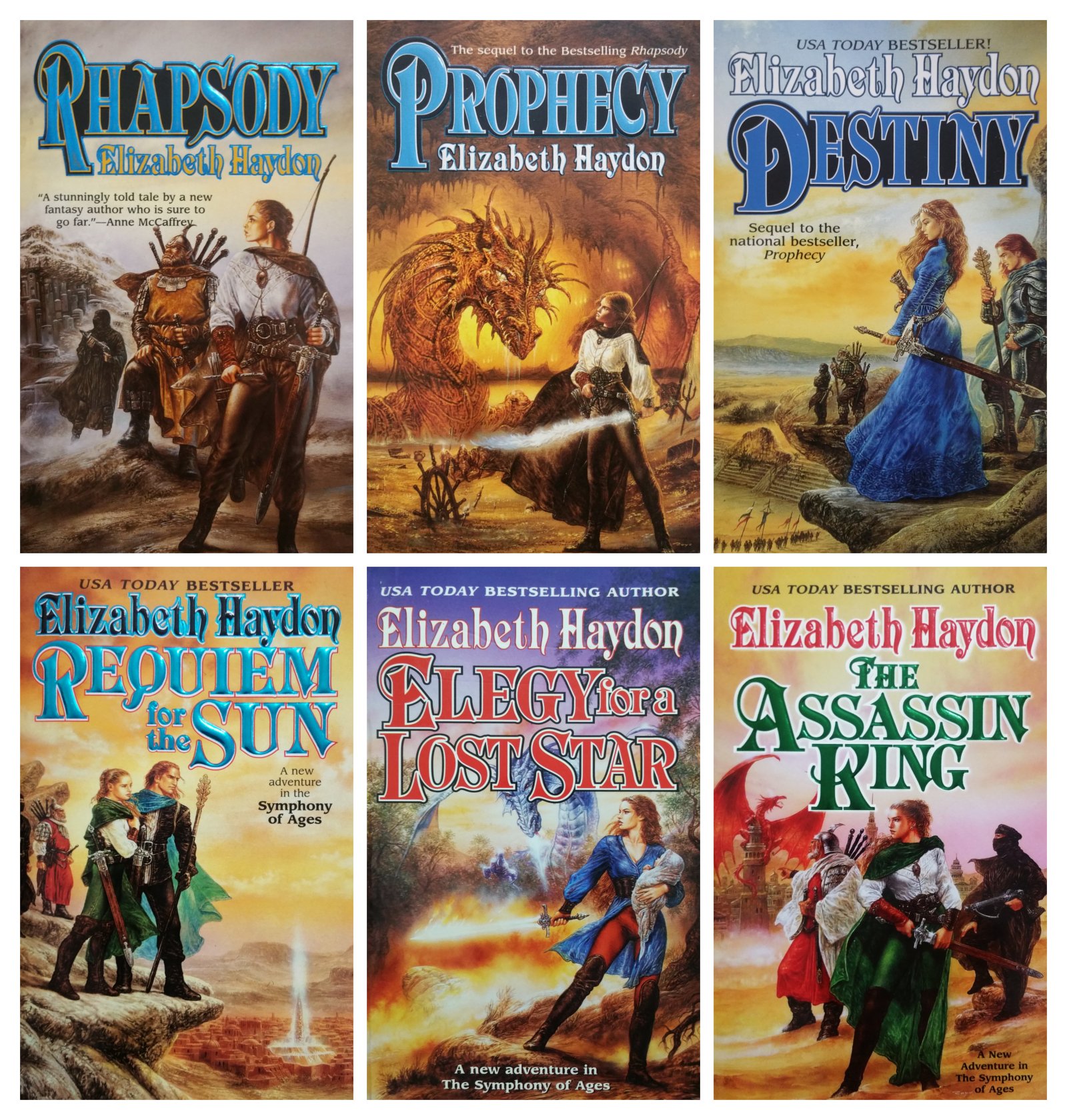 Elizabeth Haydon Symphony of Ages 6 Book Set: Rhapsody / Prophecy ...