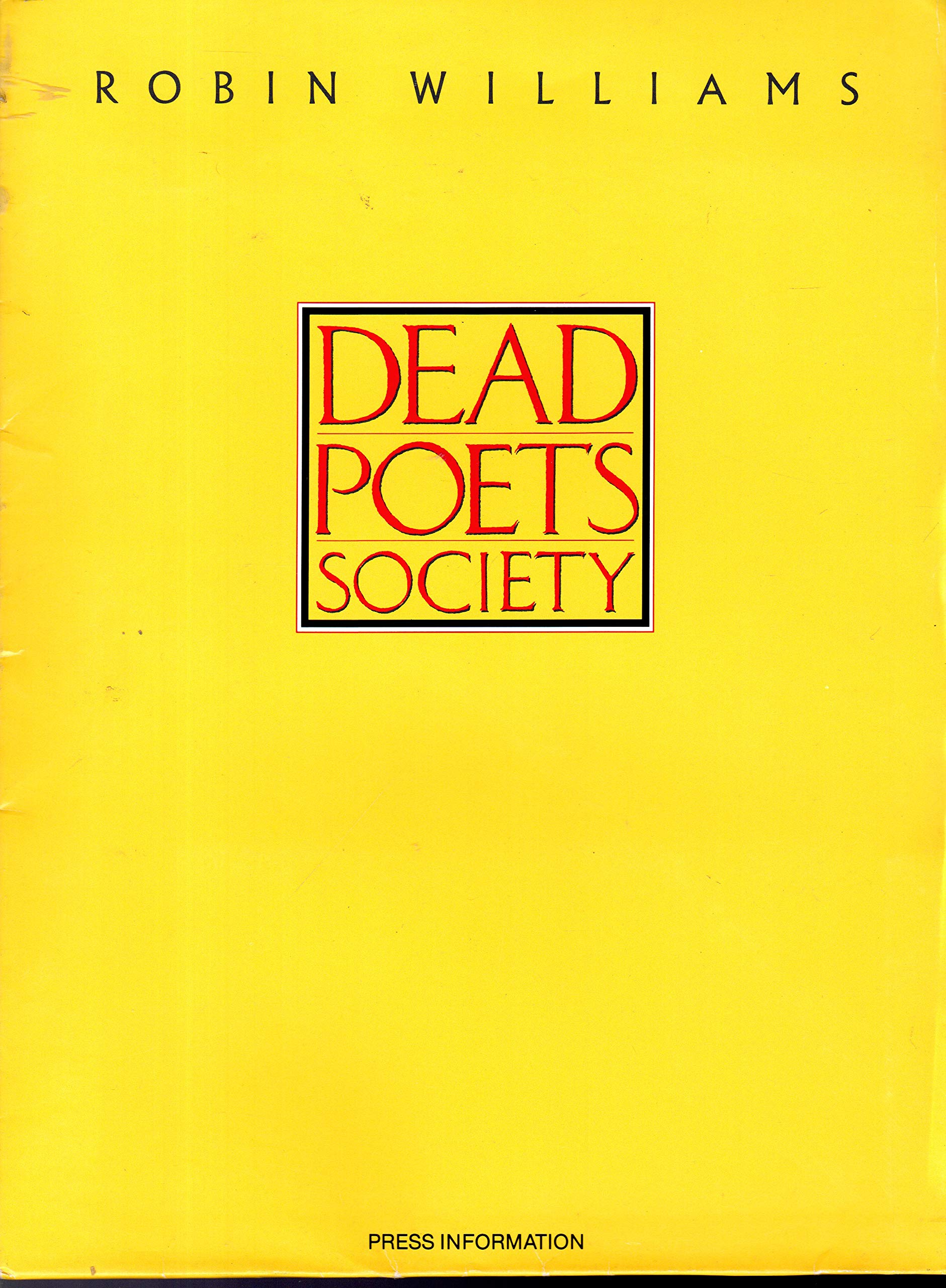 Robin Williams Dead Poets society: A Peter Weir Fiolm: Press ...