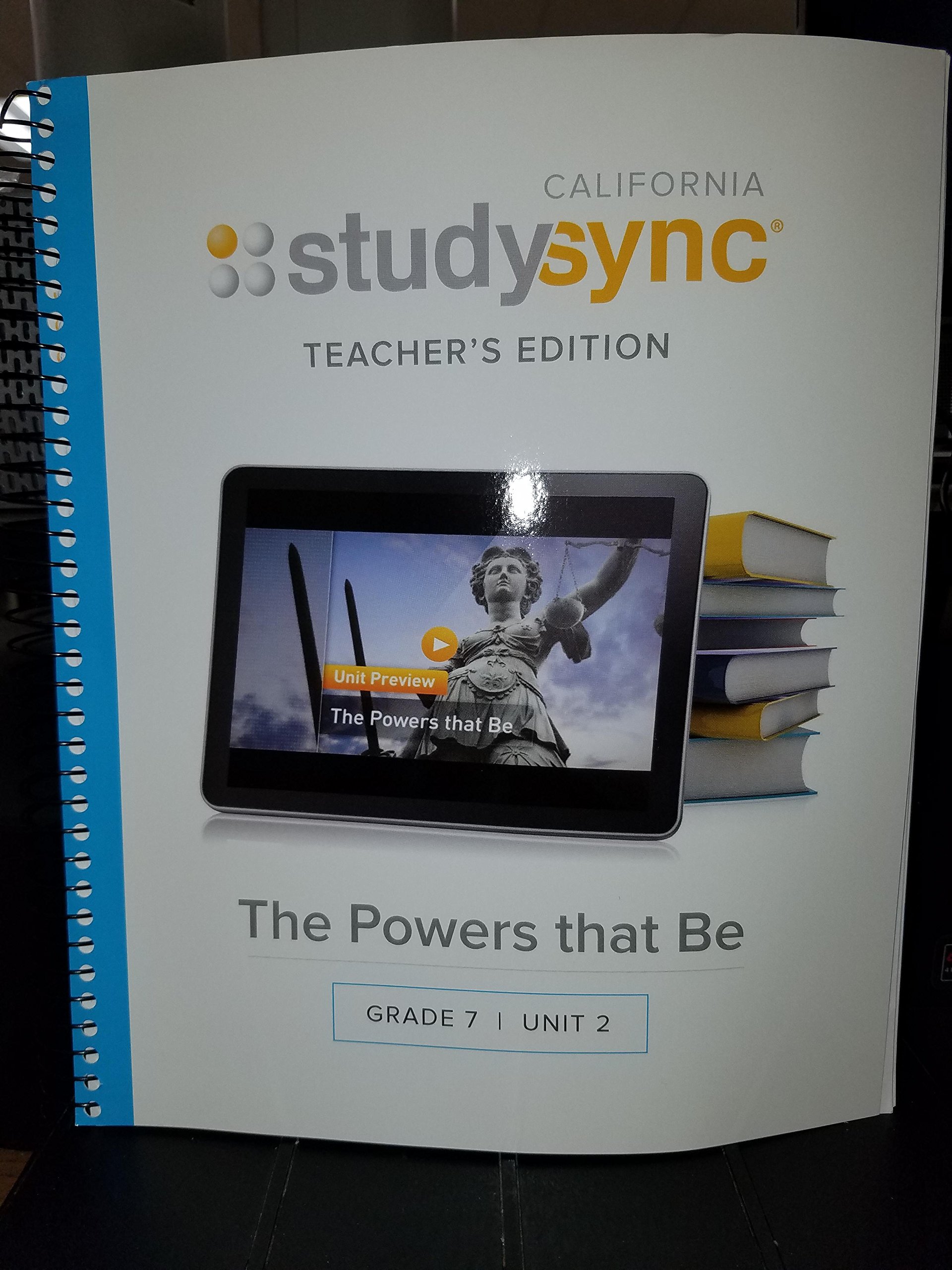 California Studysync Grade 7 Unit 2 Teacher's Edition Pacing Guide by ...