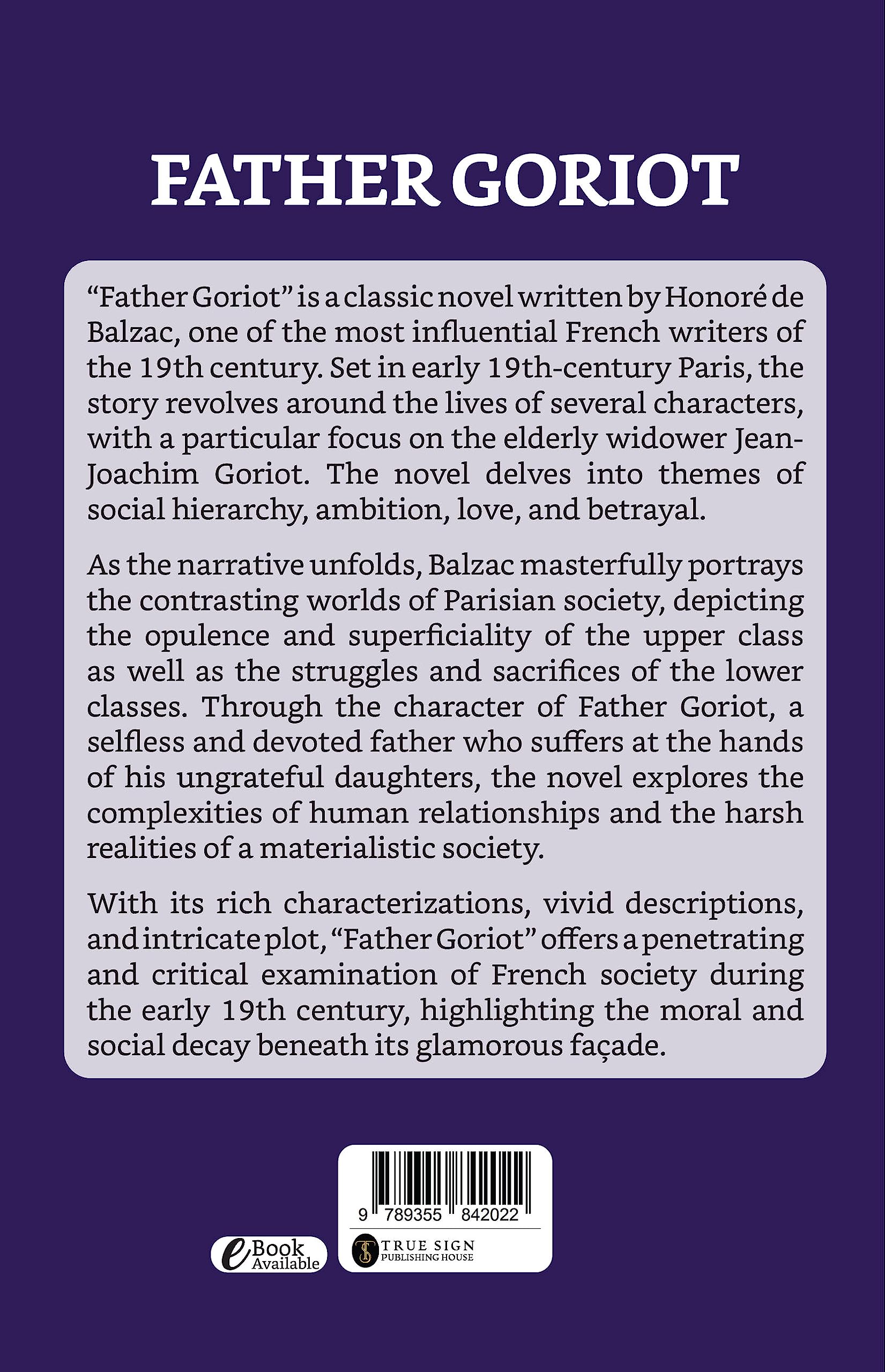 Father Goriot by Honoré de Balzac | Goodreads
