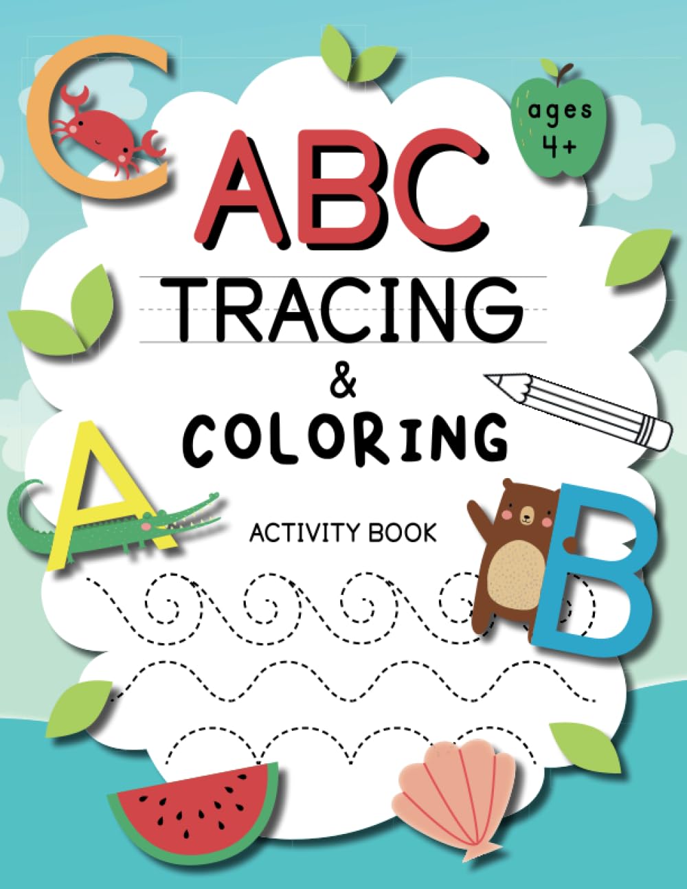 ABC Tracing and Coloring Activity Book: A Tracing and Coloring Journey ...