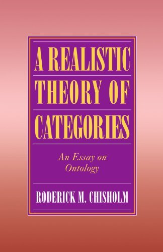 A Realistic Theory of Categories: An Essay on Ontology by Roderick M ...