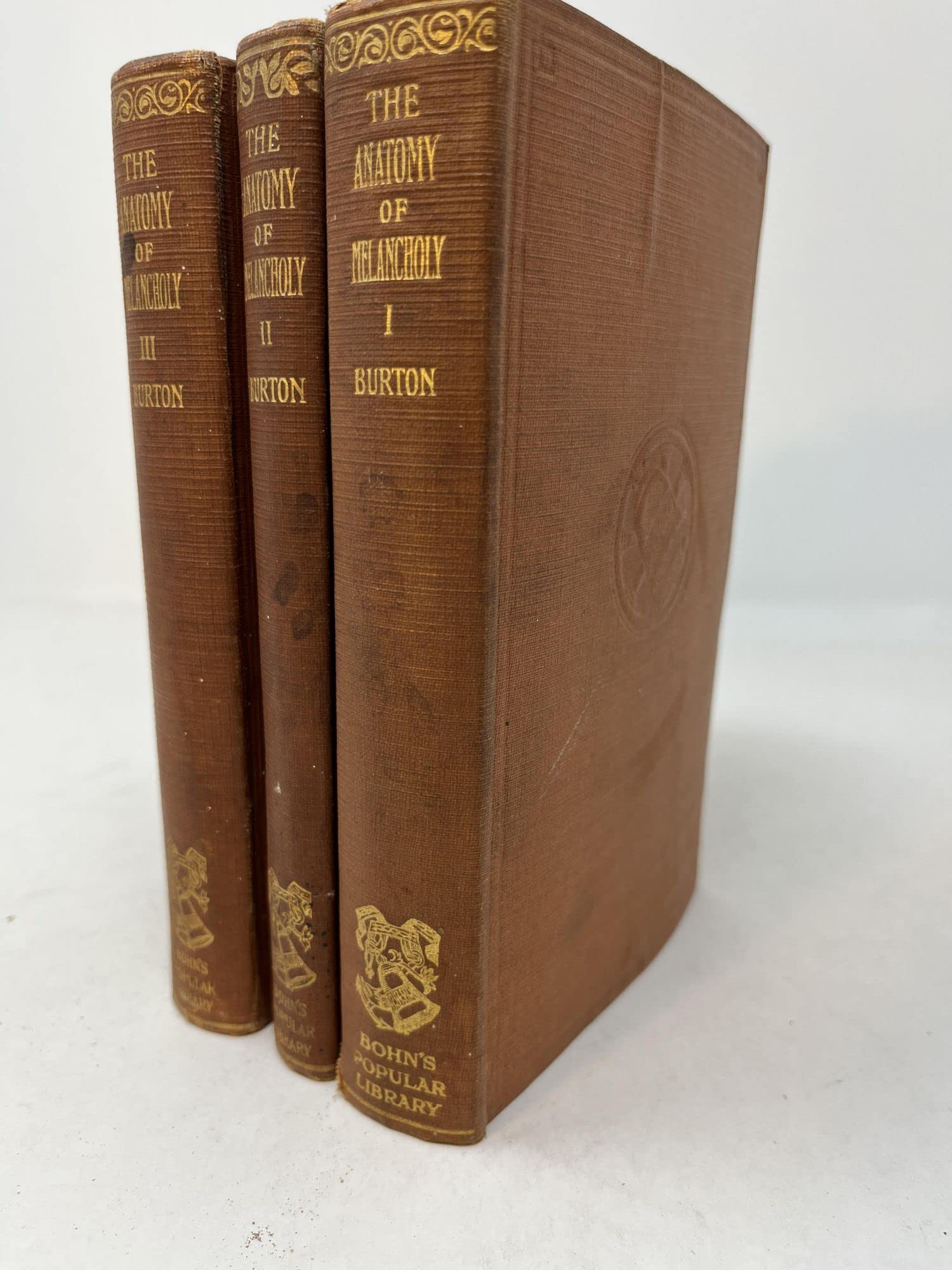 The Anatomy of Melancholy (3 volumes, complete) by Robert Burton ...