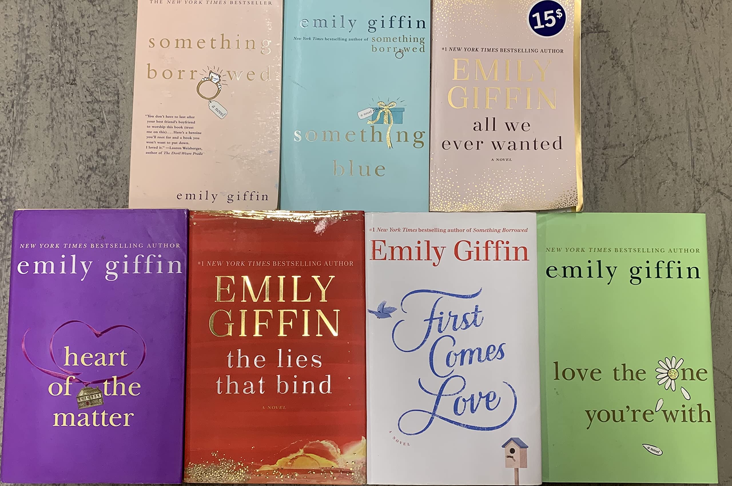 Emily Griffin 6 Novel Set Something Borrowed Series by Emily Griffin ...