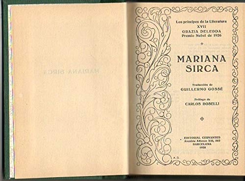 Mariana Sirca by Grazia Deledda | Goodreads