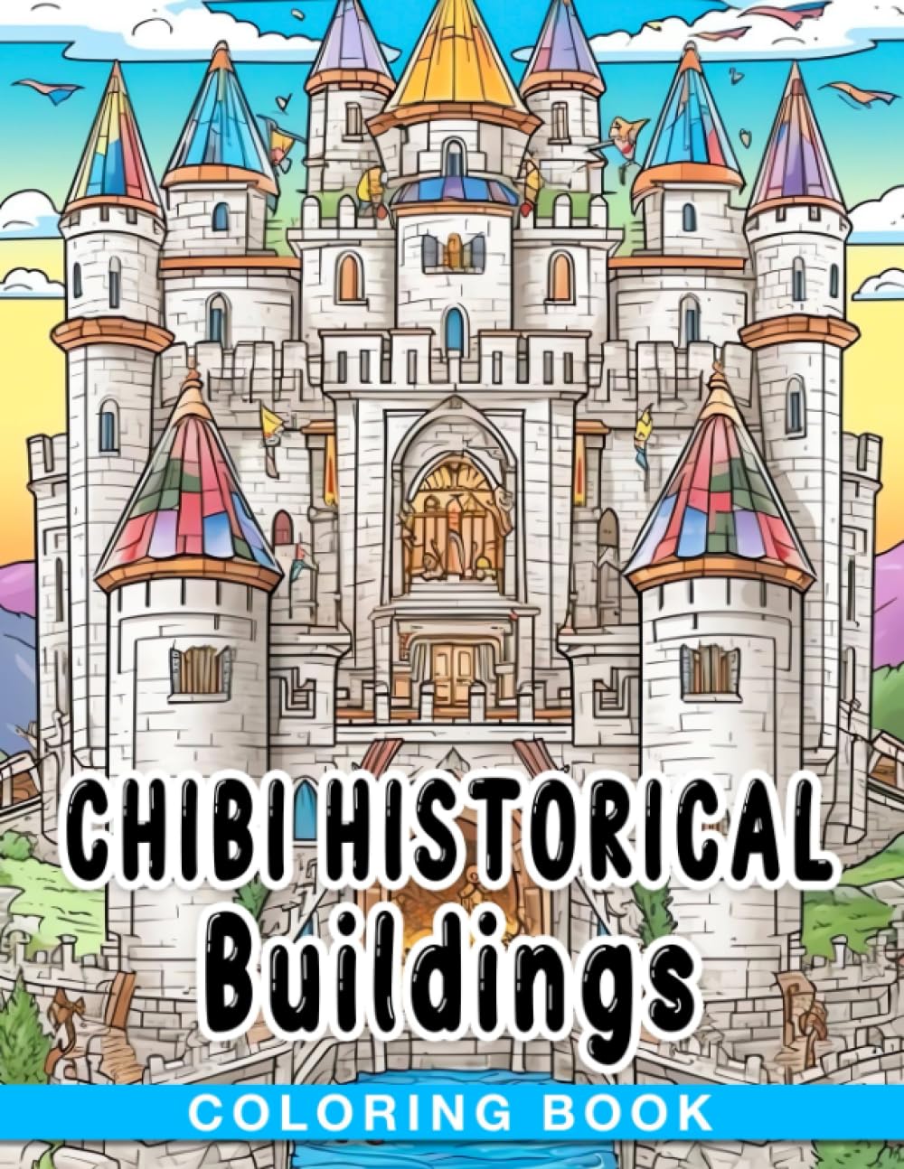 Chibi Historical Buildings Coloring Book: Discover Architectural ...
