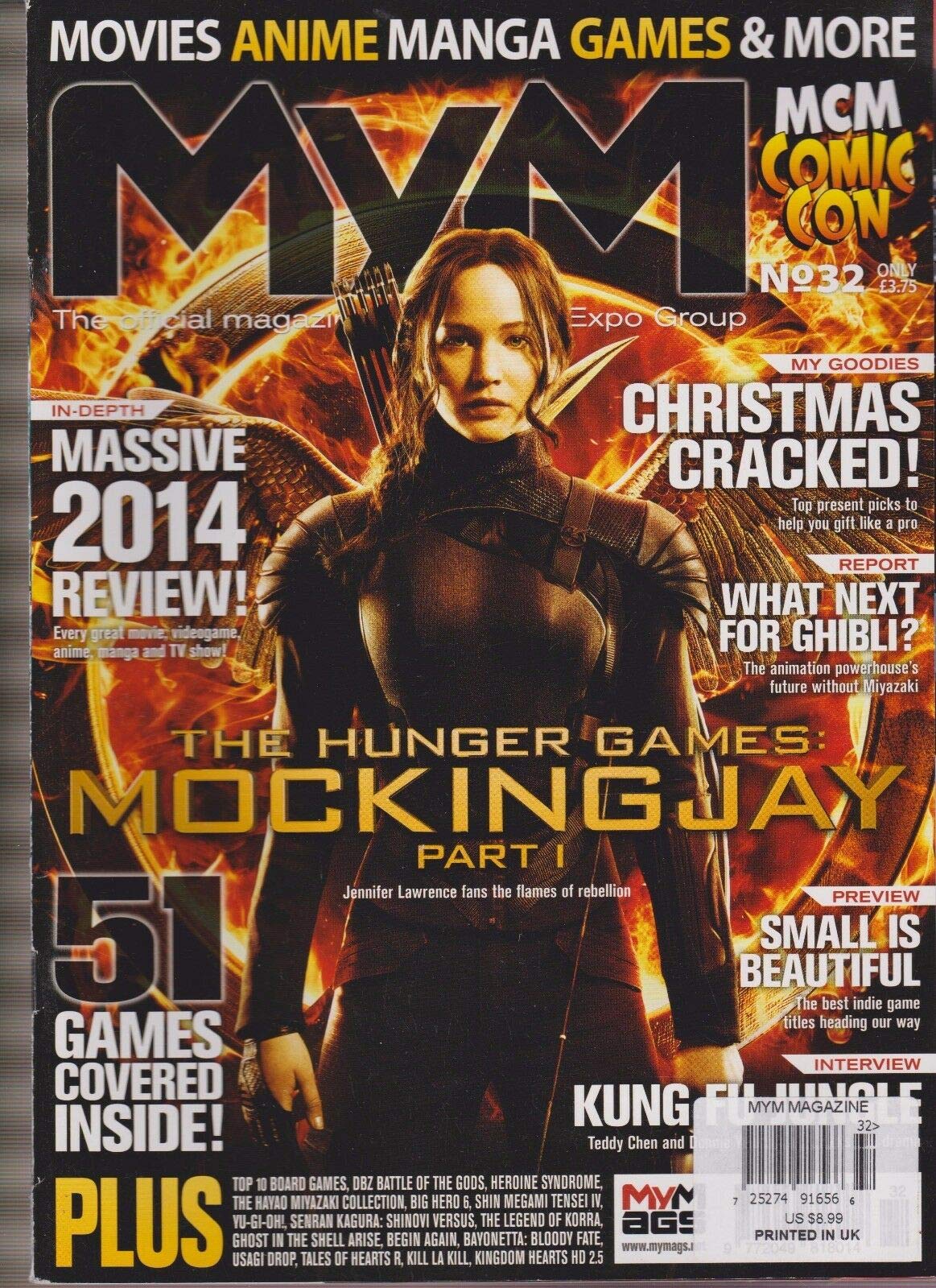 MYM MAGAZINE #32 2014, THE HUNGER GAMES MOCKINGJAY, MANGA, JENNIFER ...