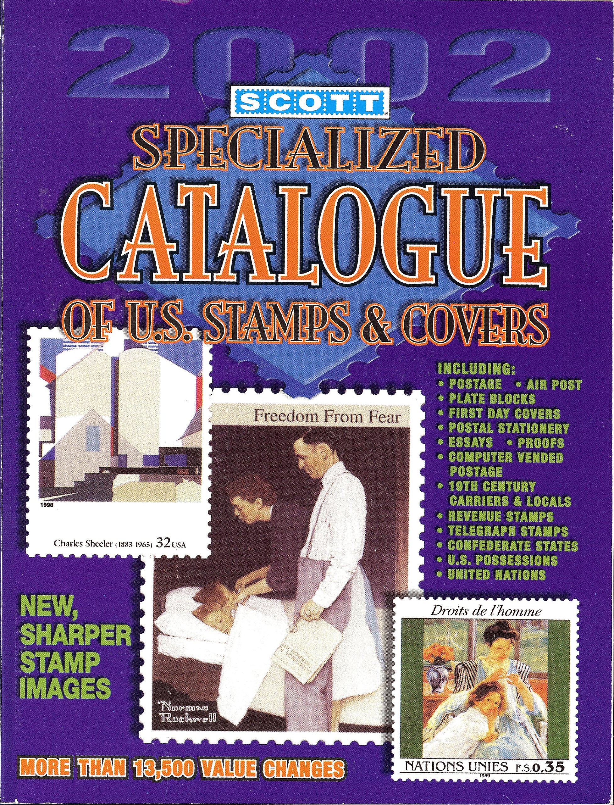 2002 Scott Specialized Stamp Catalogue of US Stamps by Scott Publishing ...
