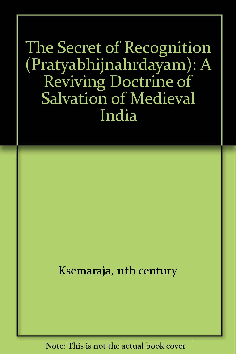 The Secret of Recognition by Kurt F. Leidecker | Goodreads