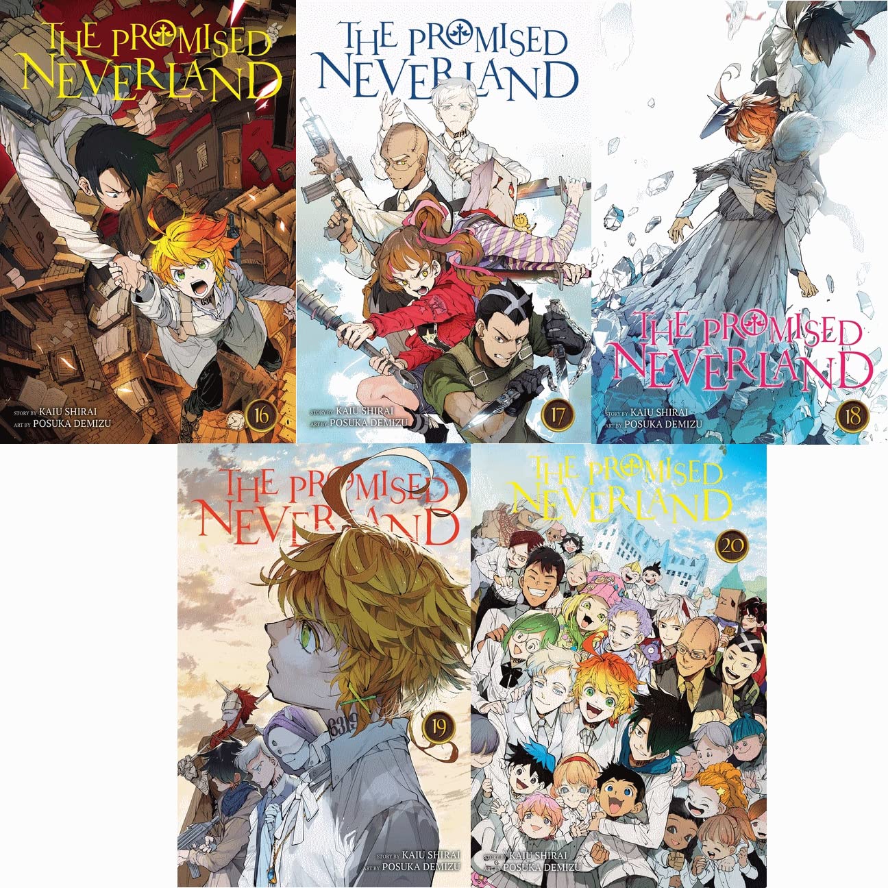 The Promised Neverland Vol (16-20): 5 Books Collection Set by Kaiu ...