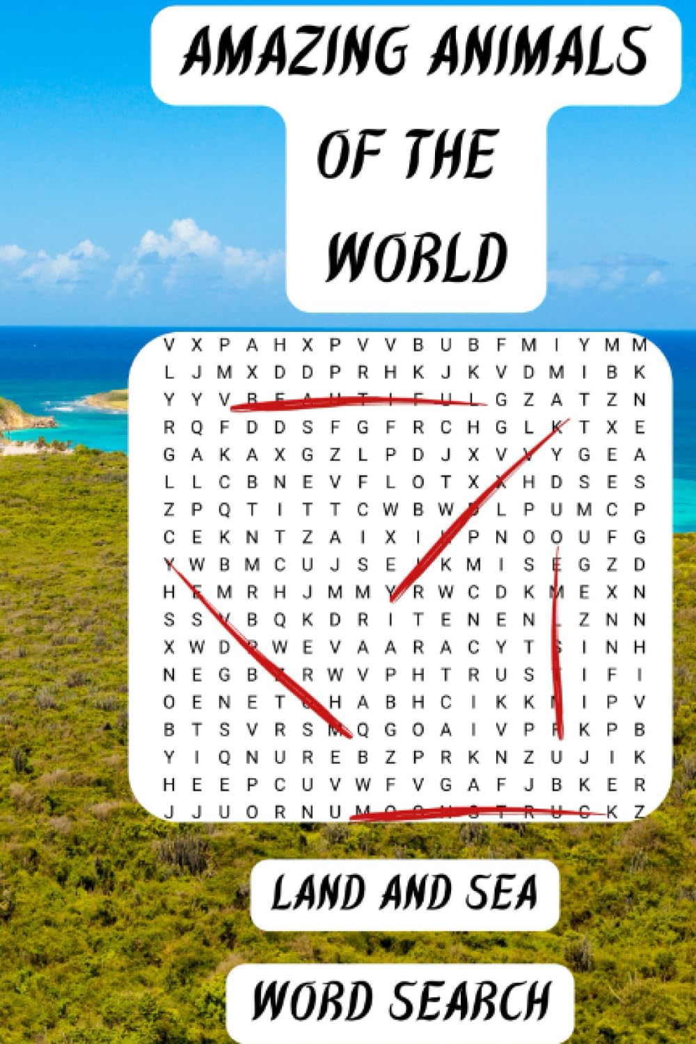 Amazing Animals of the World: Word Search, land and sea animal themed ...