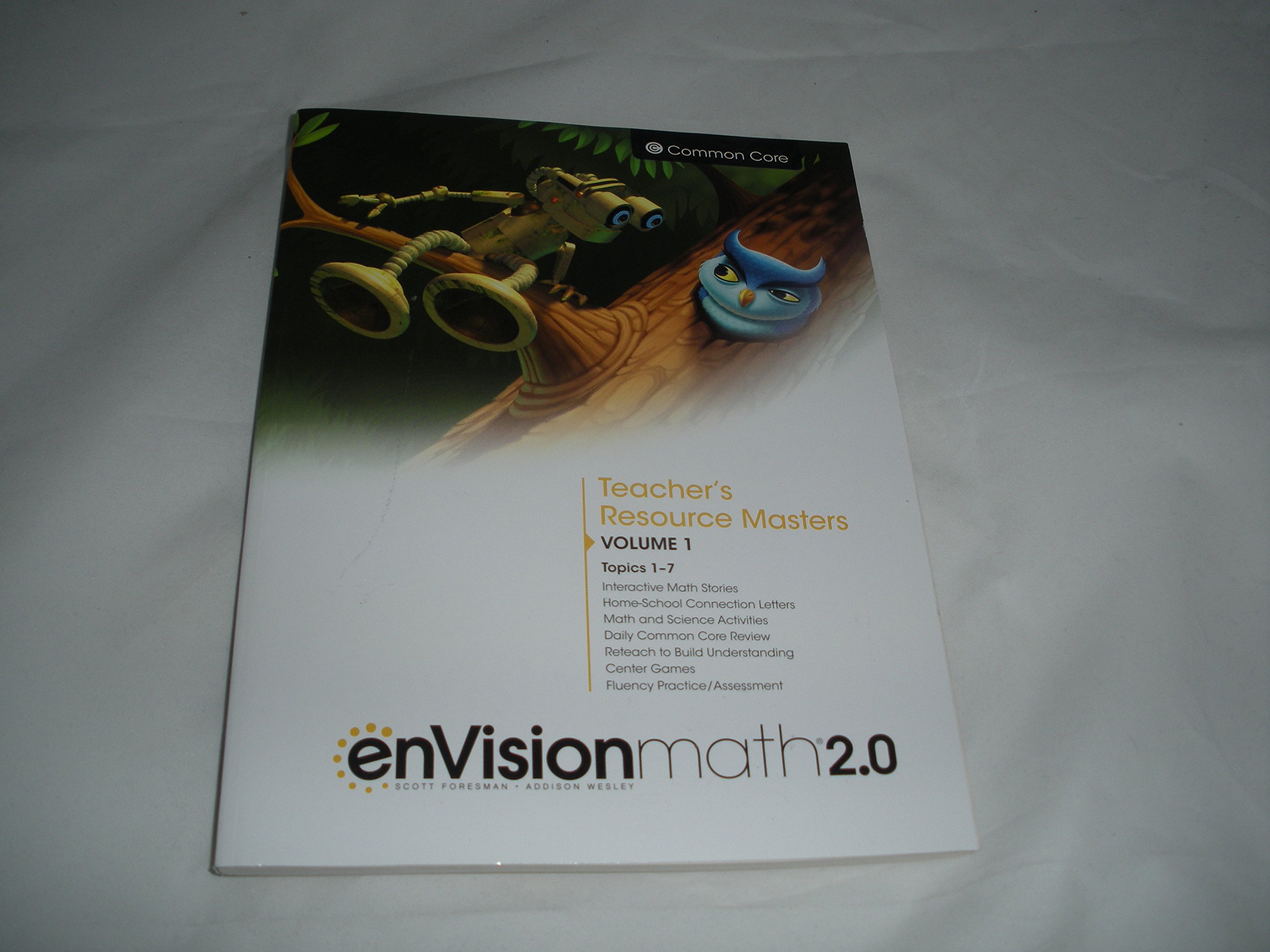 enVision Math 2.0 Teacher's Resource Masters Grade 1 Volume 1 Topics 1 ...