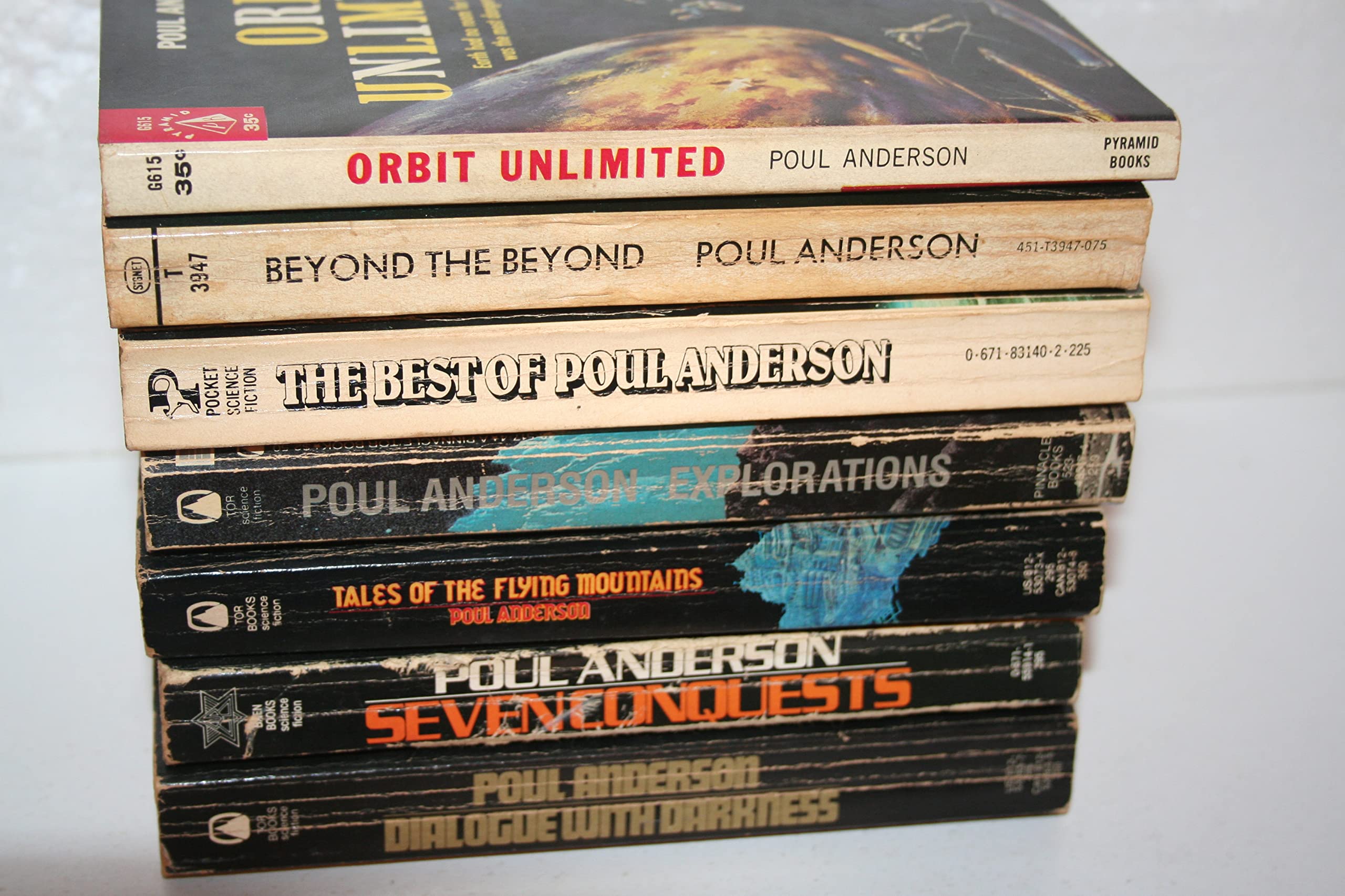 Poul Anderson 7-books of collections with 54 total short stories or ...