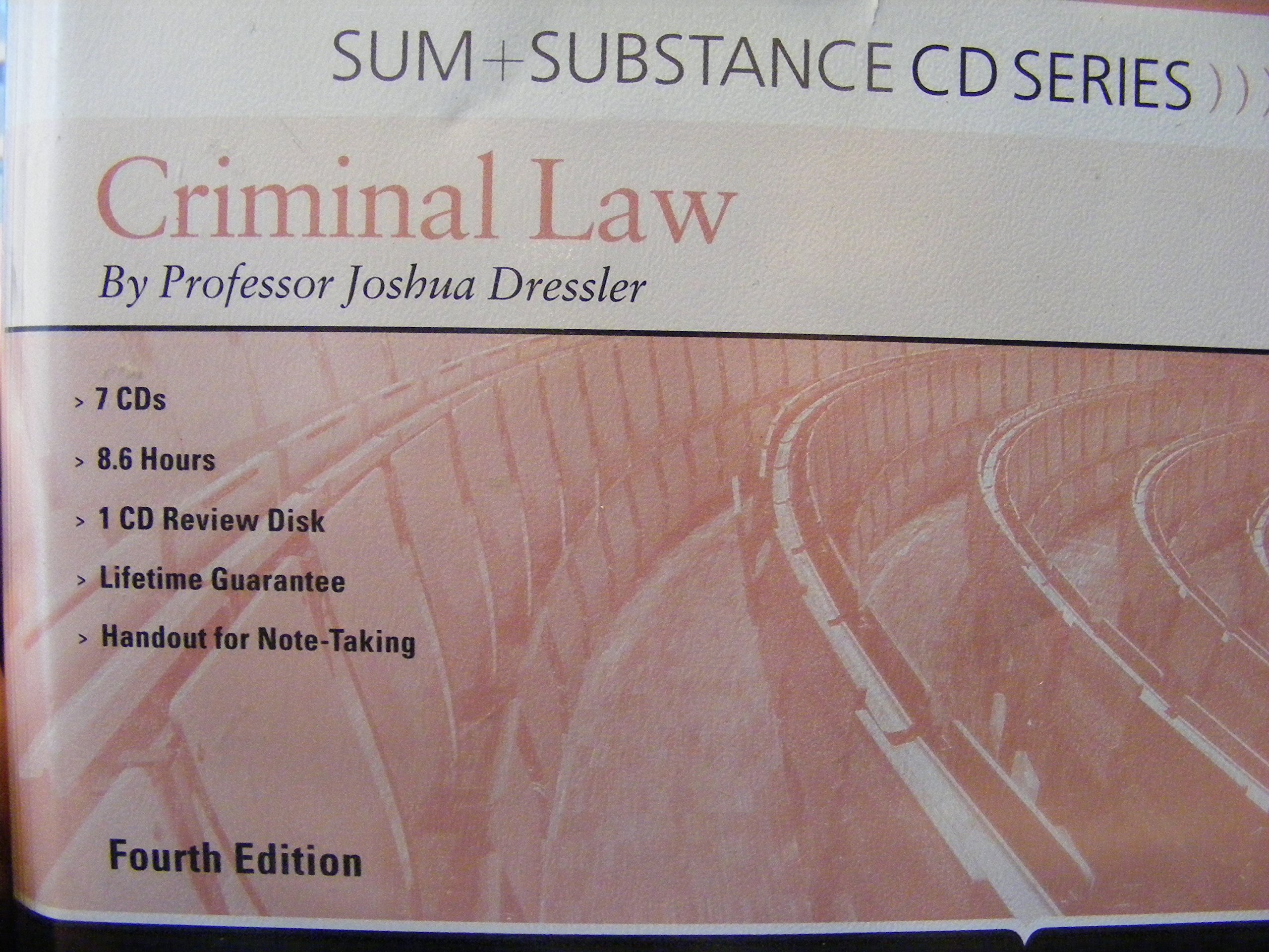 Sum & Substance on Criminal Law by Joshua Dressler | Goodreads