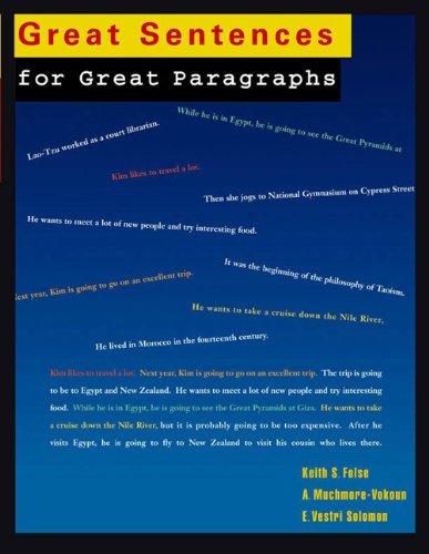 Great Sentences for Great Paragraphs: An Introduction to Basic ...